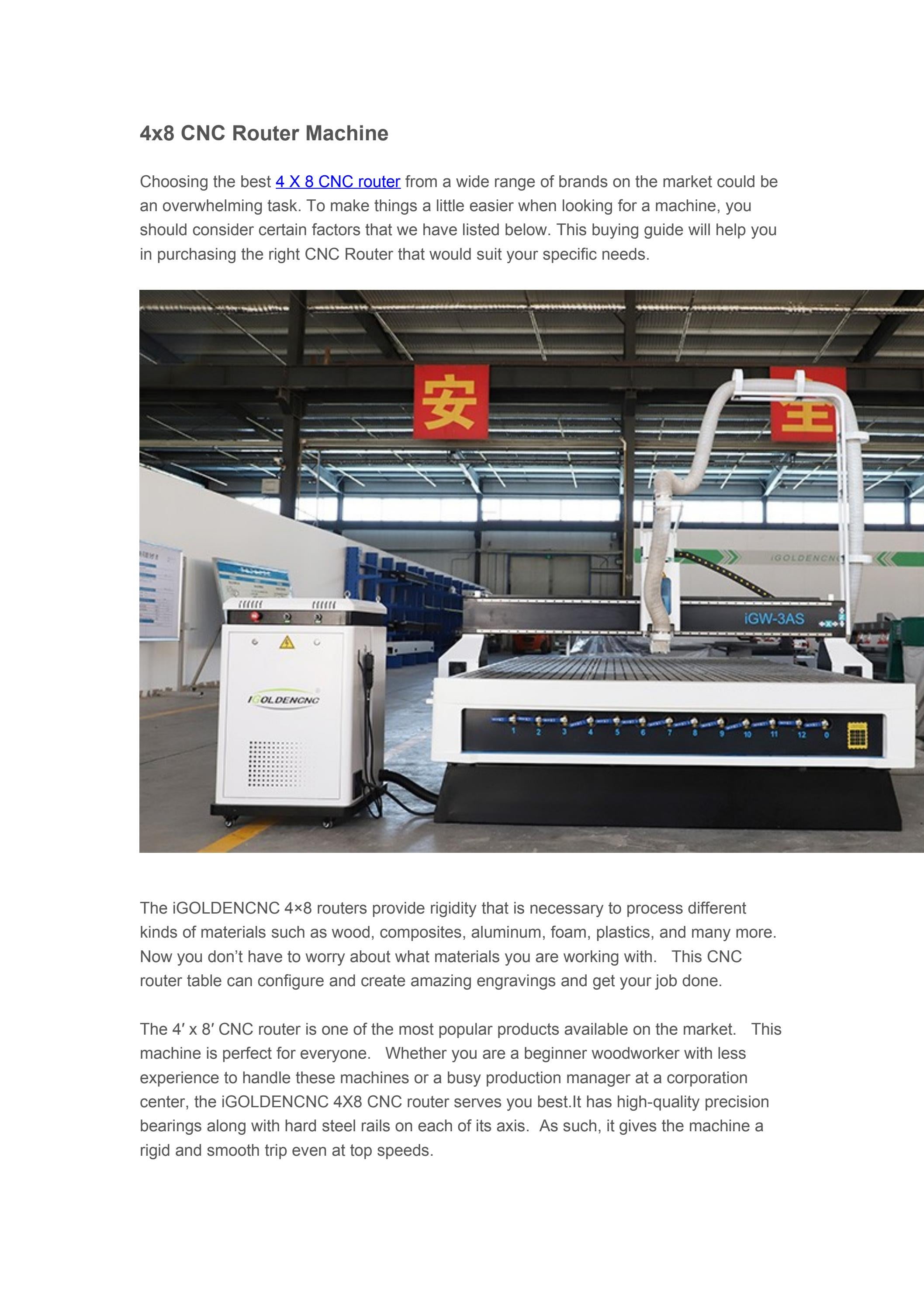 4 x 8 CNC Router Tables by igoldenlaser - Issuu