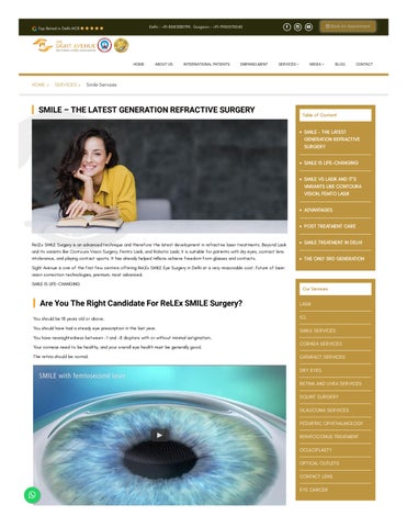 Relex smile surgery in india by The Sight Avenue - Issuu