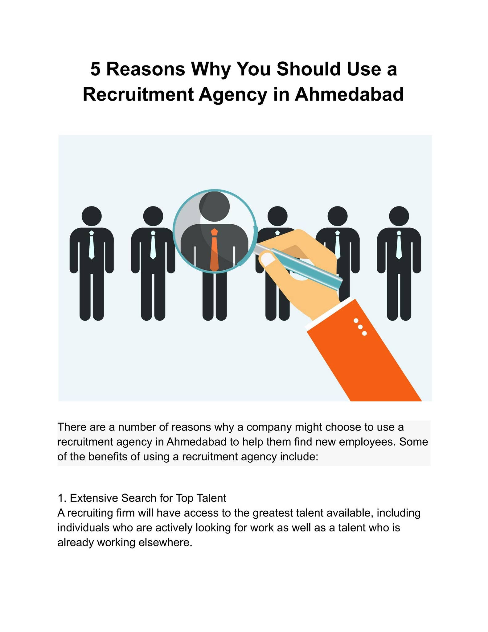 5 Reasons Why You Should Use a Recruitment Agency in Ahmedabad by ...