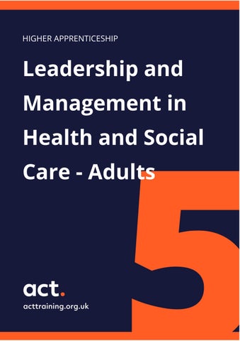 Leadership and Management in Health and Social Care (Adults) Level 5 by ...