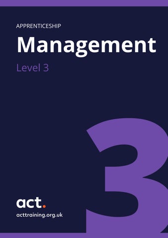 Management Level 3 by ACT - Issuu