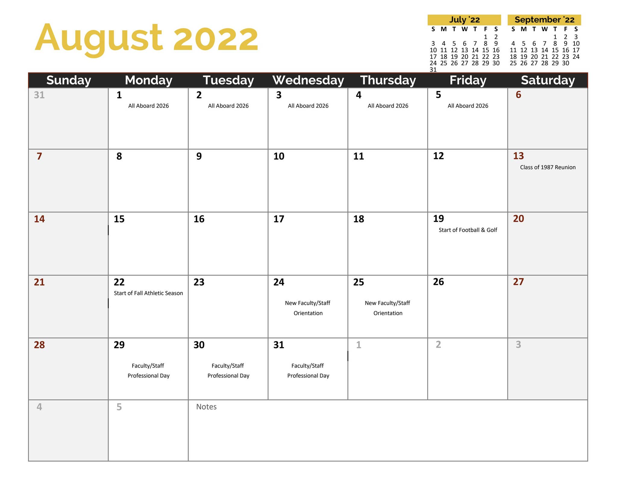 2022-2023 School Year Calendar -- updated 1/9/23 by Bishop Fenwick High ...