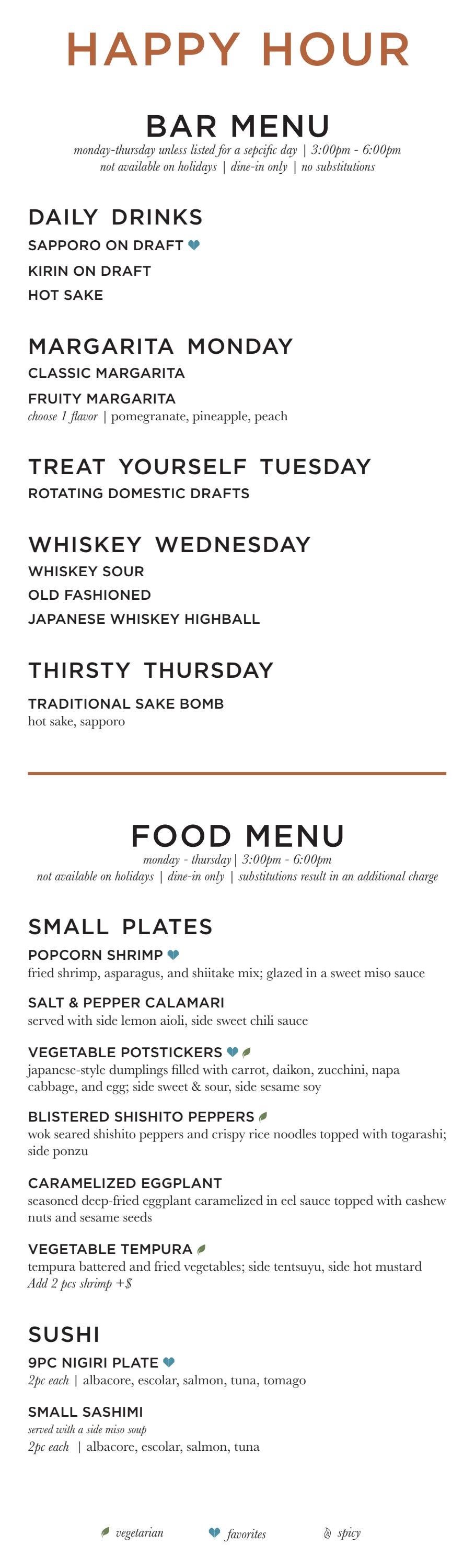 Blue Ocean Carlsbad Happy Hour Menu by Marketing and Creative ...