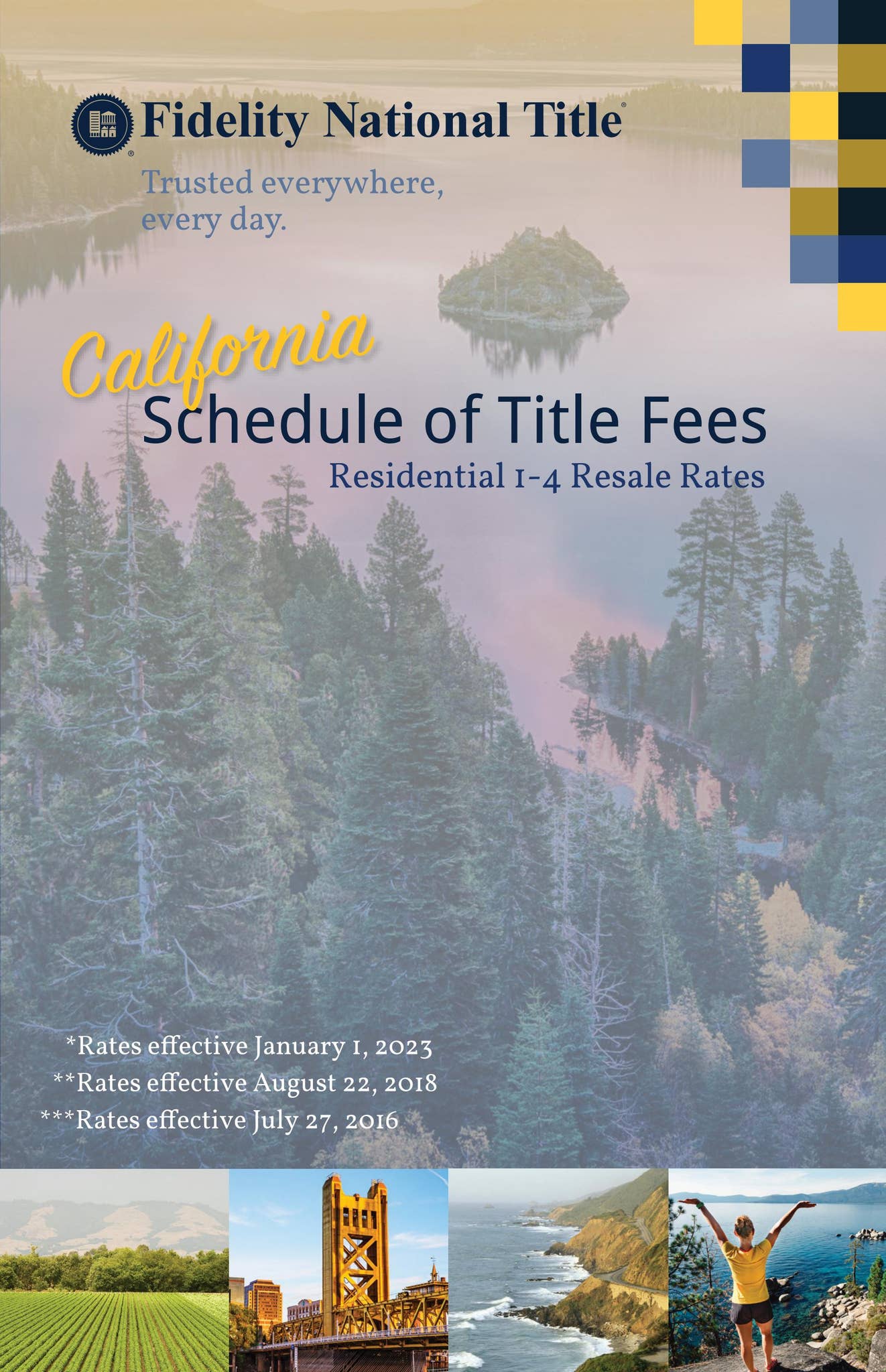 California Residential Schedule of Title Fees (Jan 2023) by Fidelity ...
