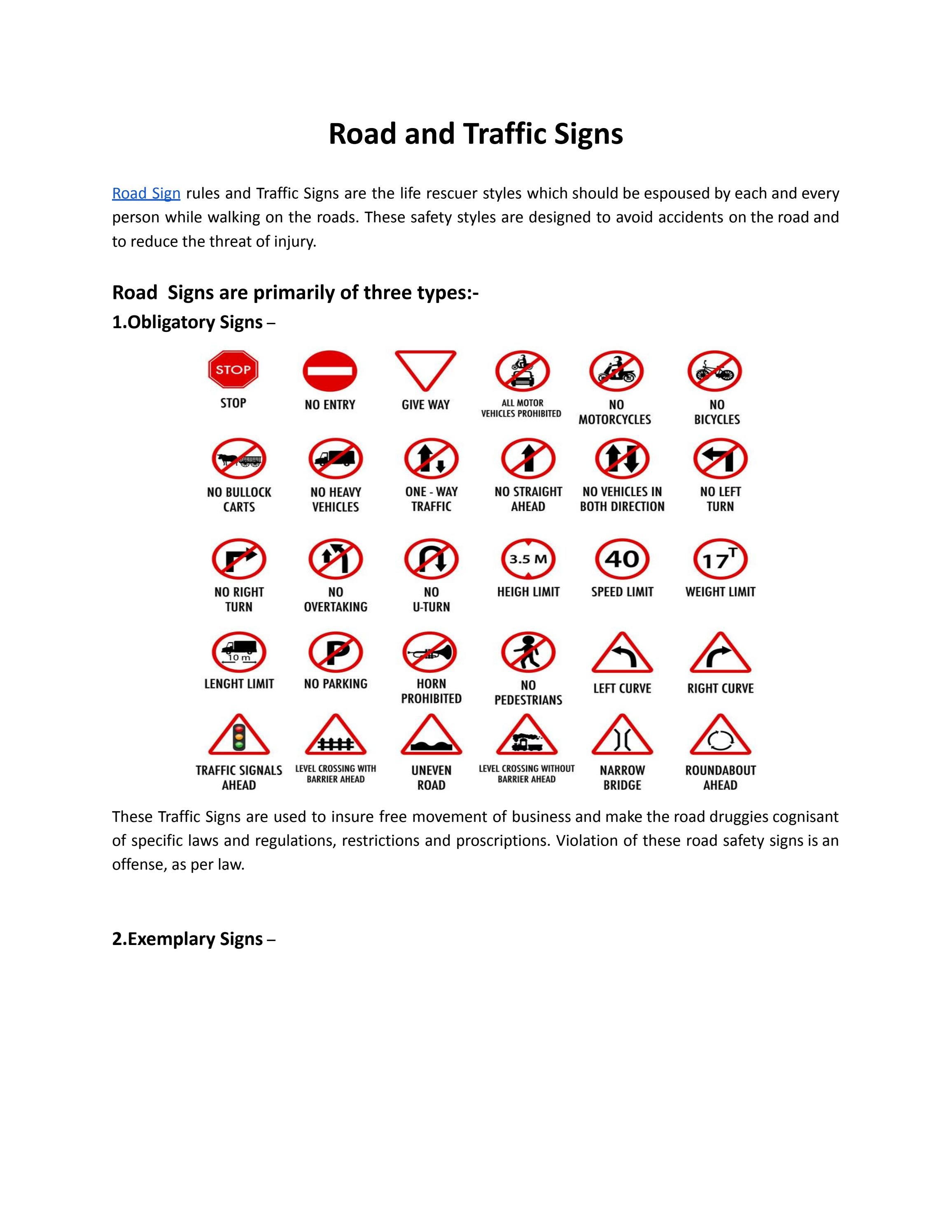 Road And Safety Signs by Sandra Johnson - Issuu