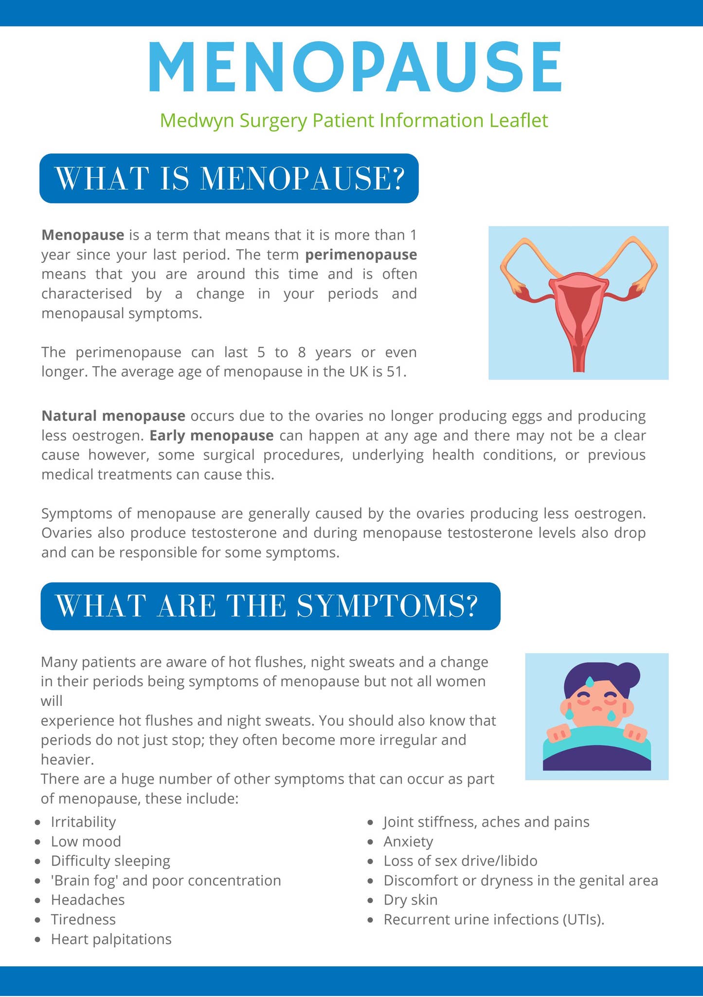 Menopause - Patient Information Leaflet by medwynsurgery - Issuu