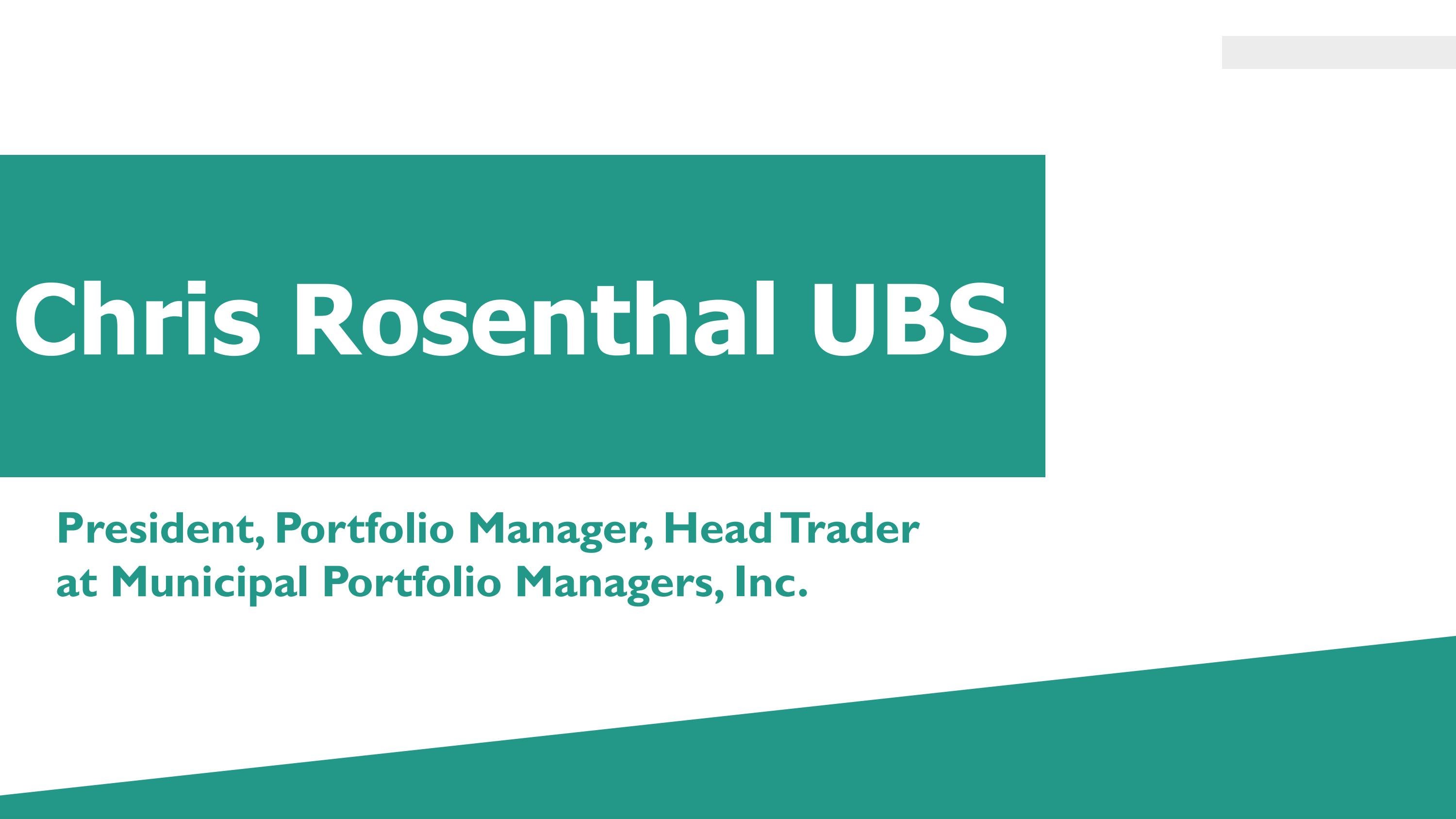 Chris Rosenthal UBS - An Articulate Communicator by Chris Rosenthal UBS ... Chris Rosenthal UBS - An Articulate Communicator by Chris Rosenthal UBS ...