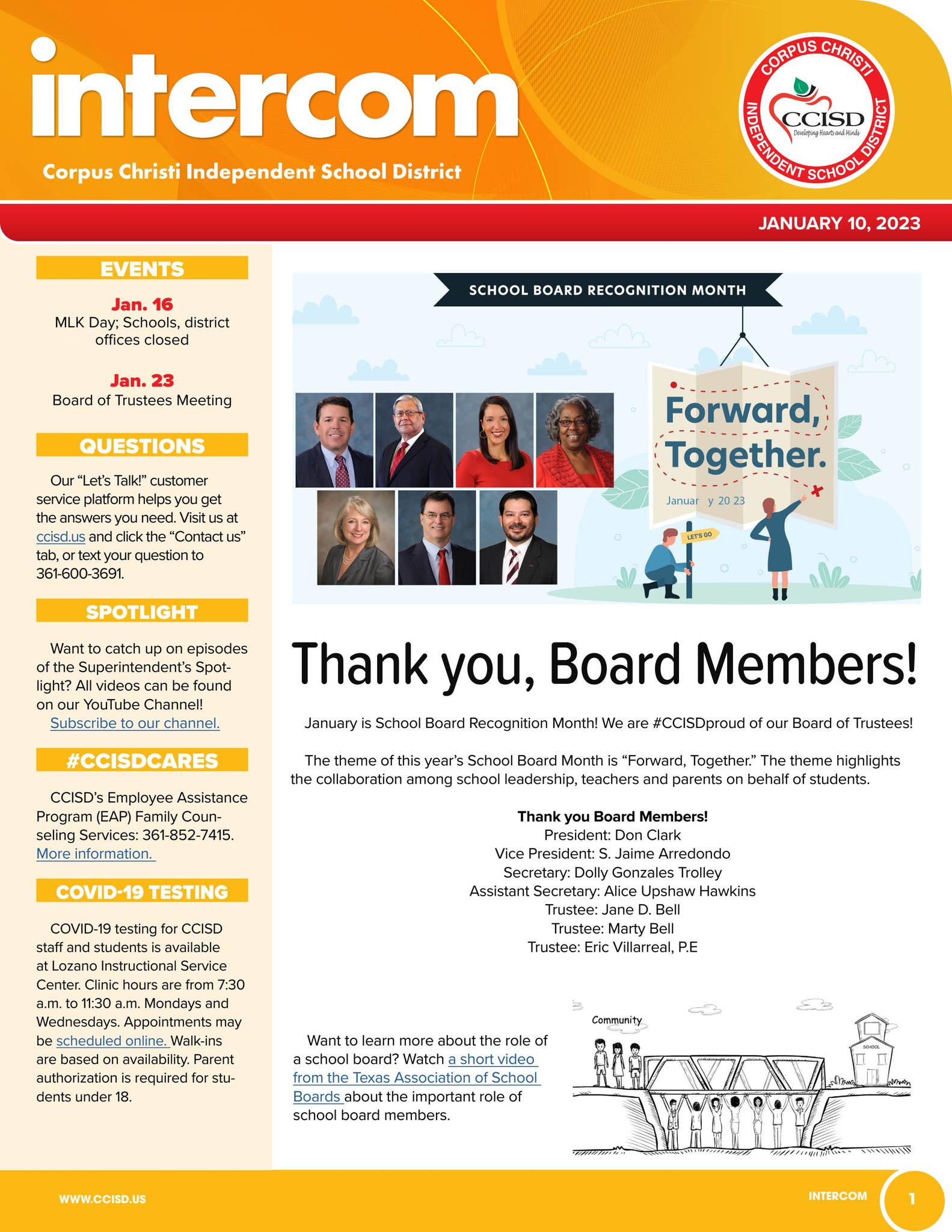 Intercom Jan. 10 Edition by Corpus Christi ISD - Issuu
