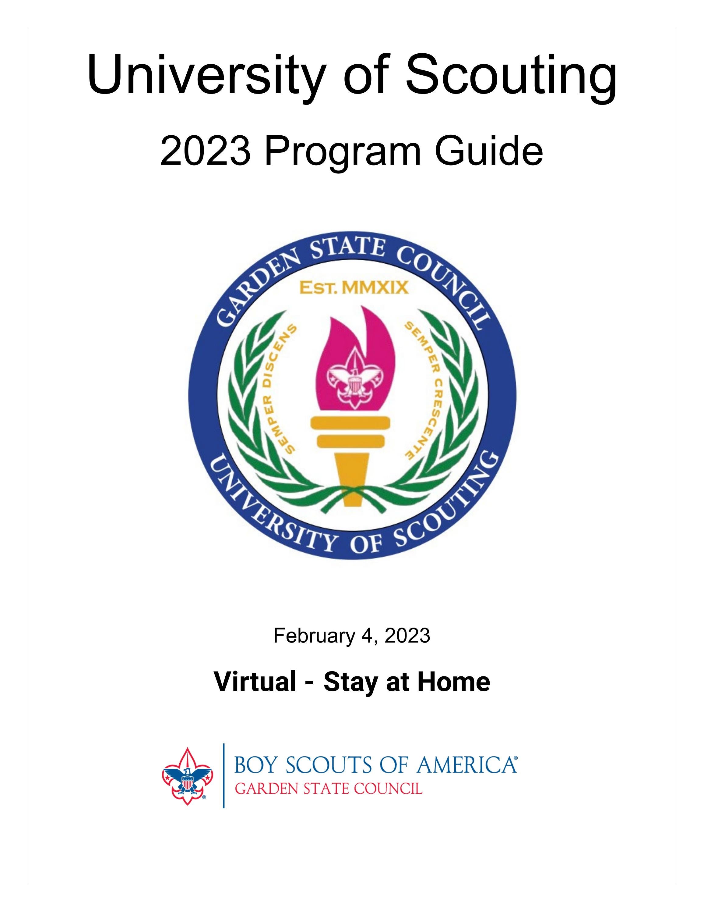 University of Scouting Program Guide for 2023 by GSC Communications - Issuu