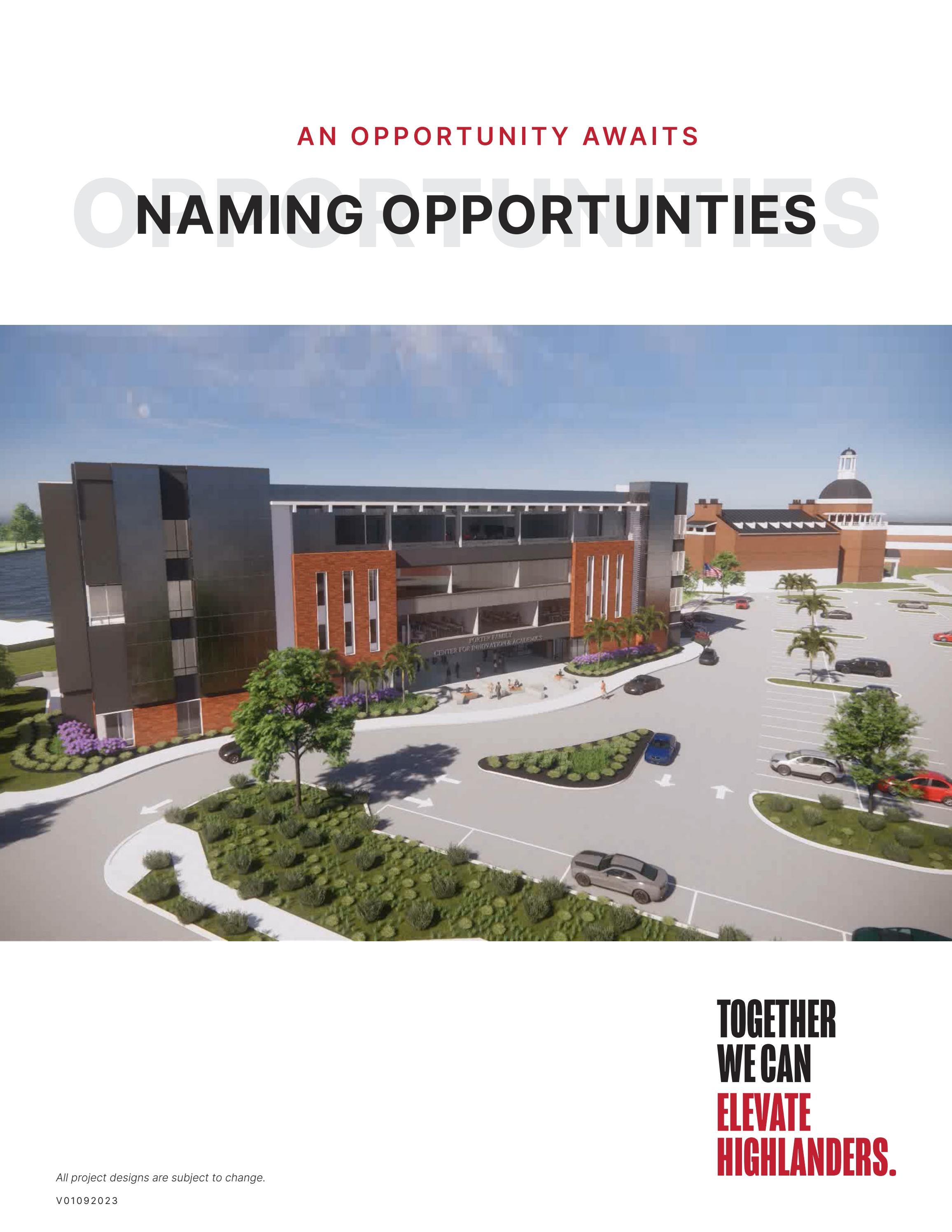 Elevate Highlanders Naming Opportunities by The Anon Group - Issuu