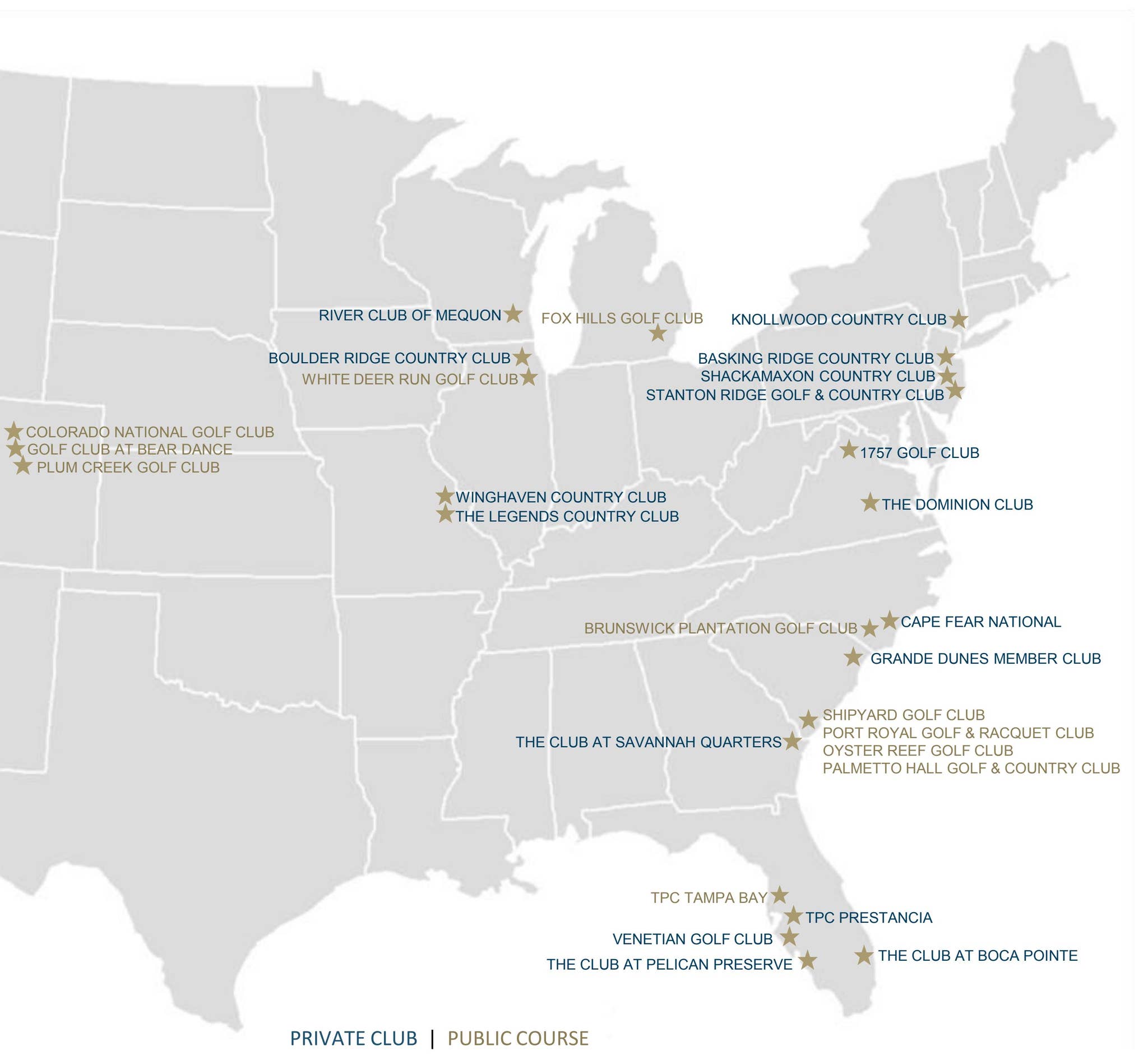 Heritage Map of Clubs by Heritage Golf Group - Issuu
