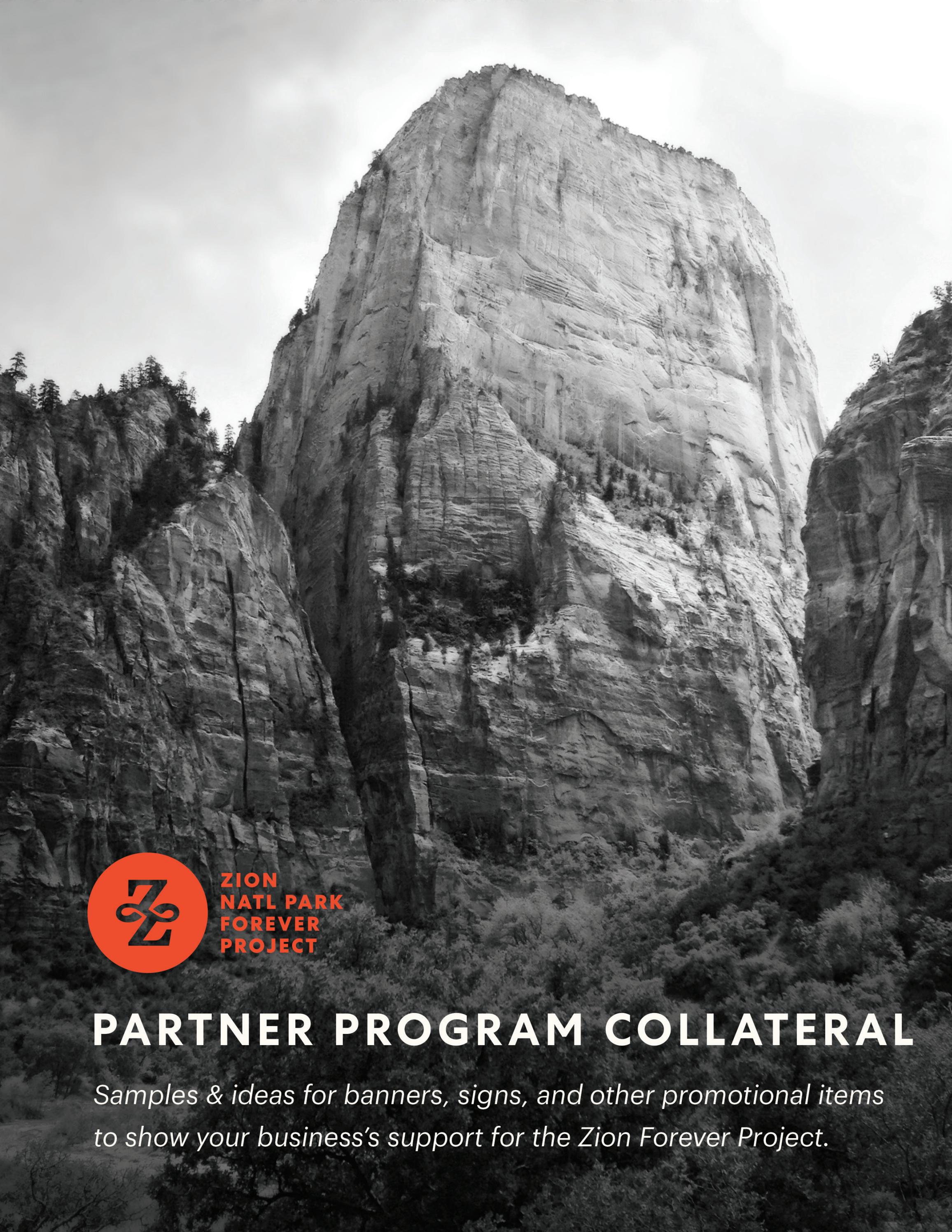 ZFP Partner Program Collateral by Zion Natl Park Forever Project - Issuu
