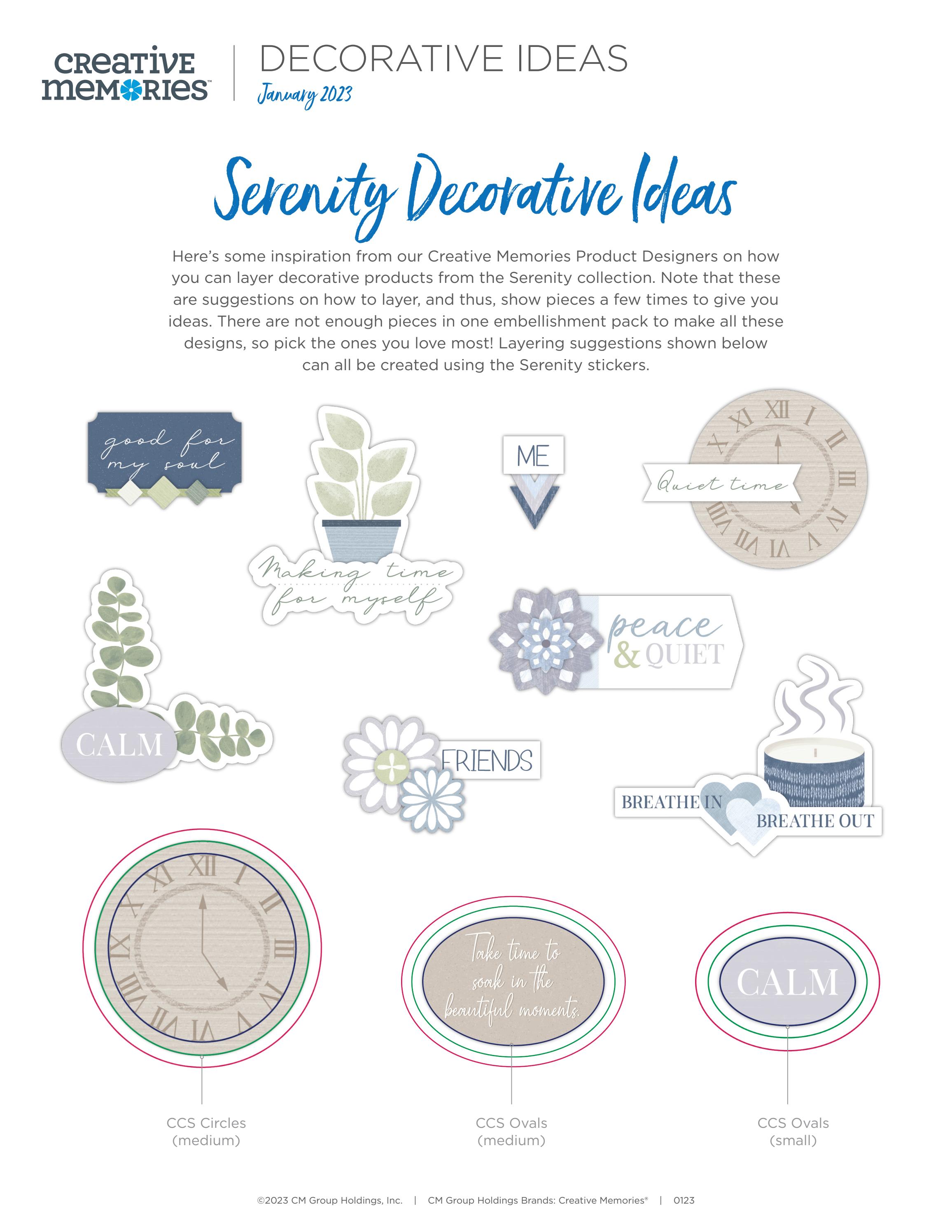 Serenity Decorative Ideas Flyer by Creative Memories - Issuu