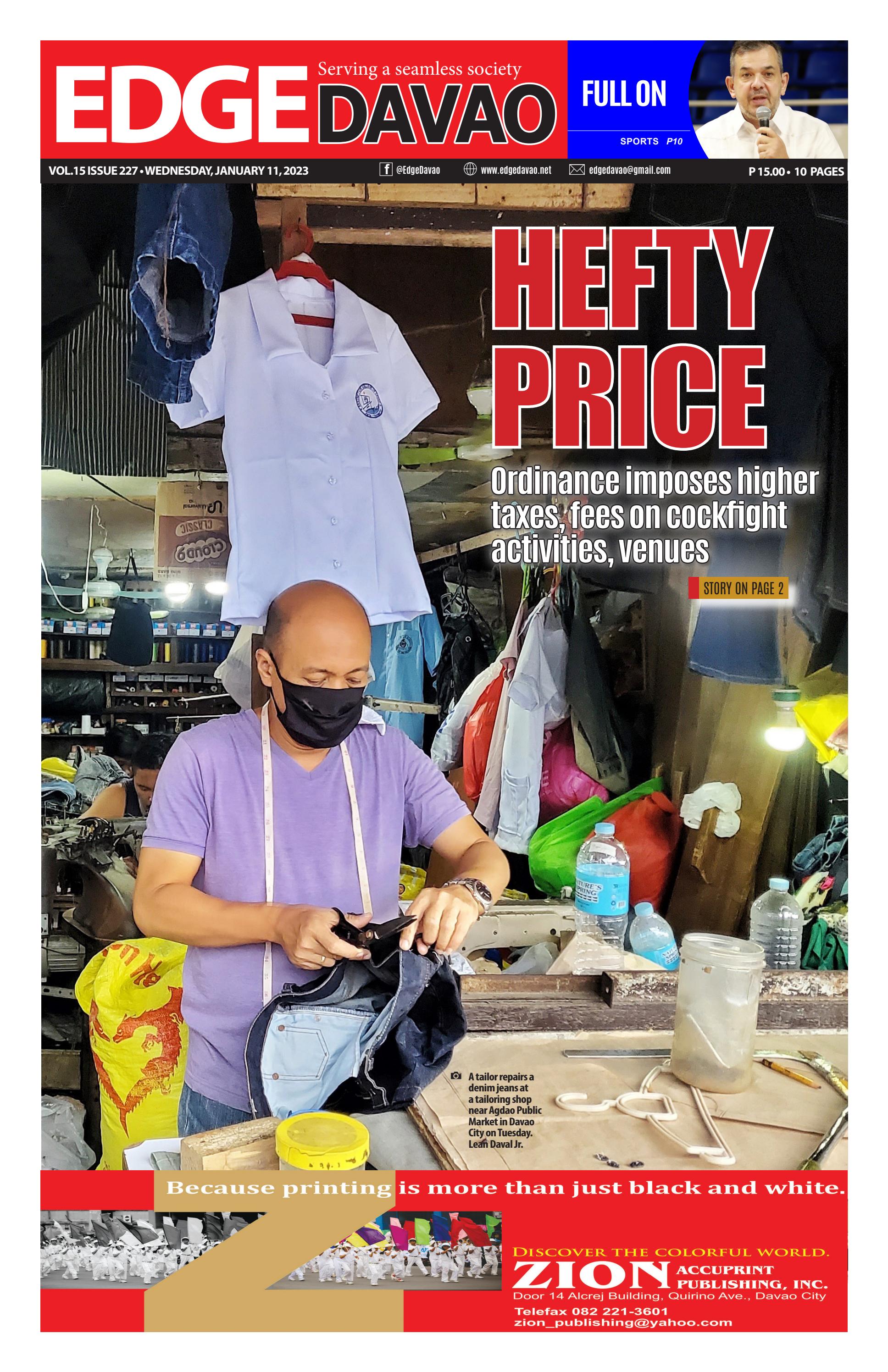 Edge Davao Vol. 15 Issue 227 | Wednesday, January 11, 2023 by Edge Davao The Business Paper - Issuu