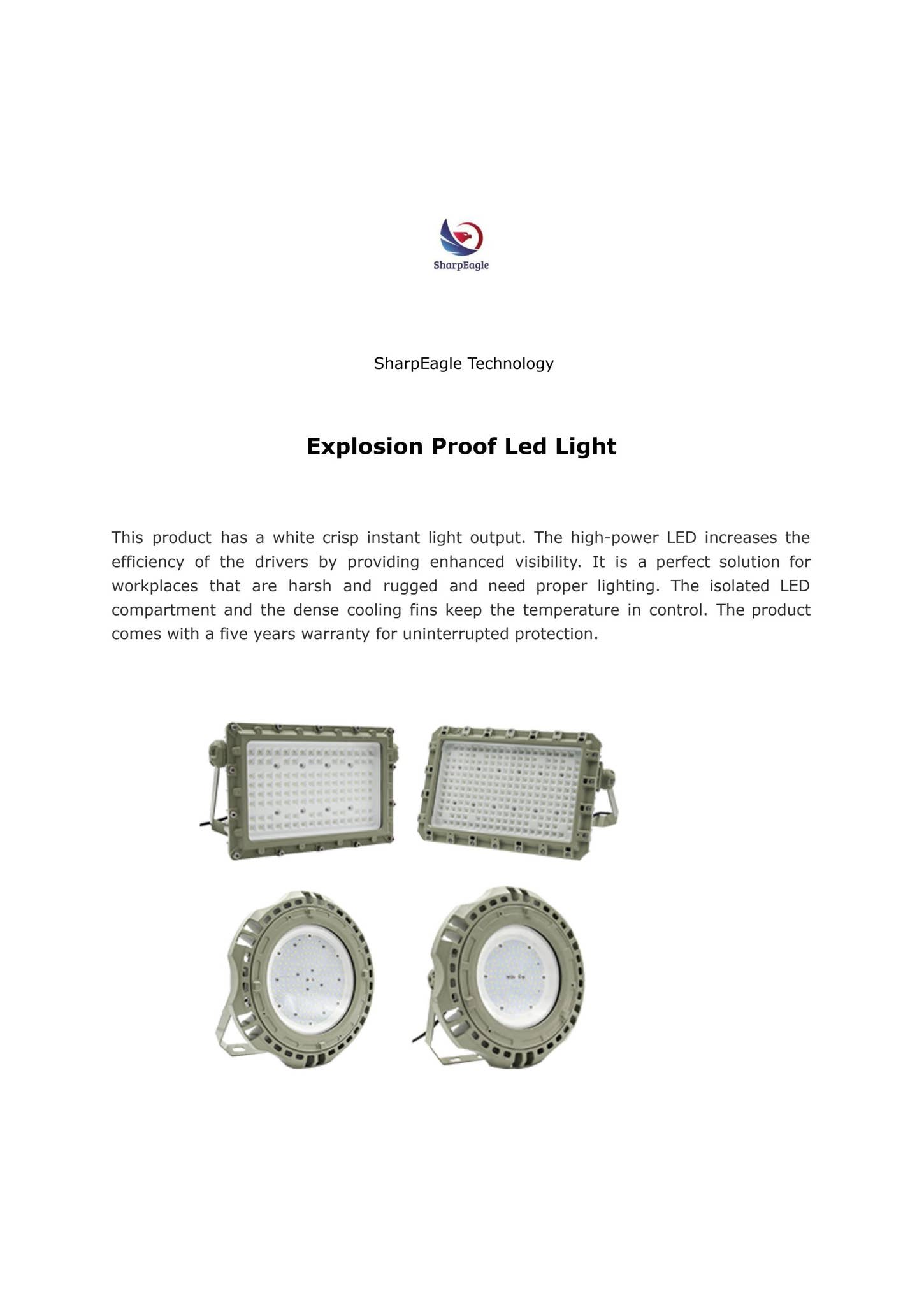 Explosion Proof Led Light by SharpEagle Technology - Issuu