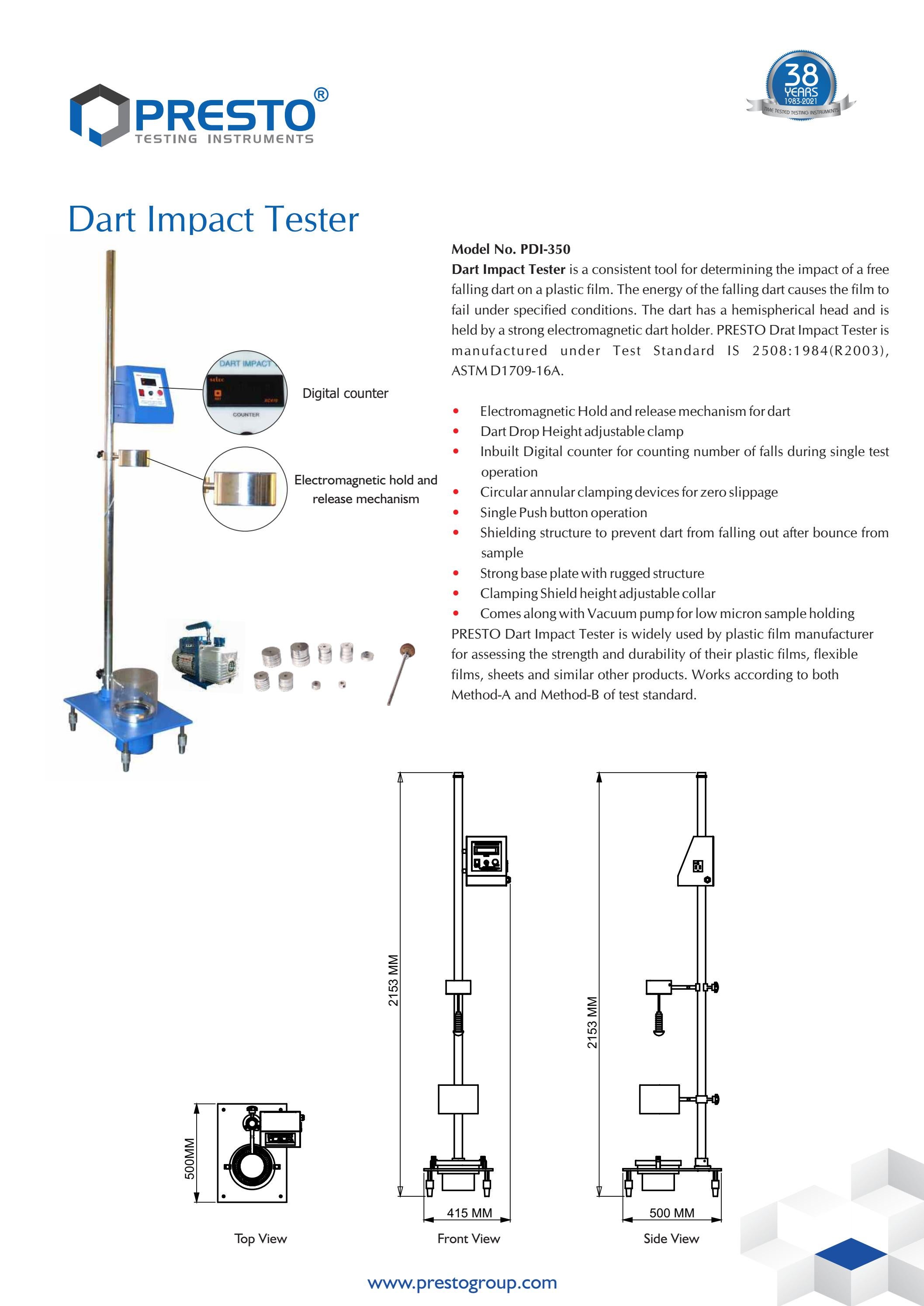 Best Dart Impact Tester Manufacturers Company In India By
