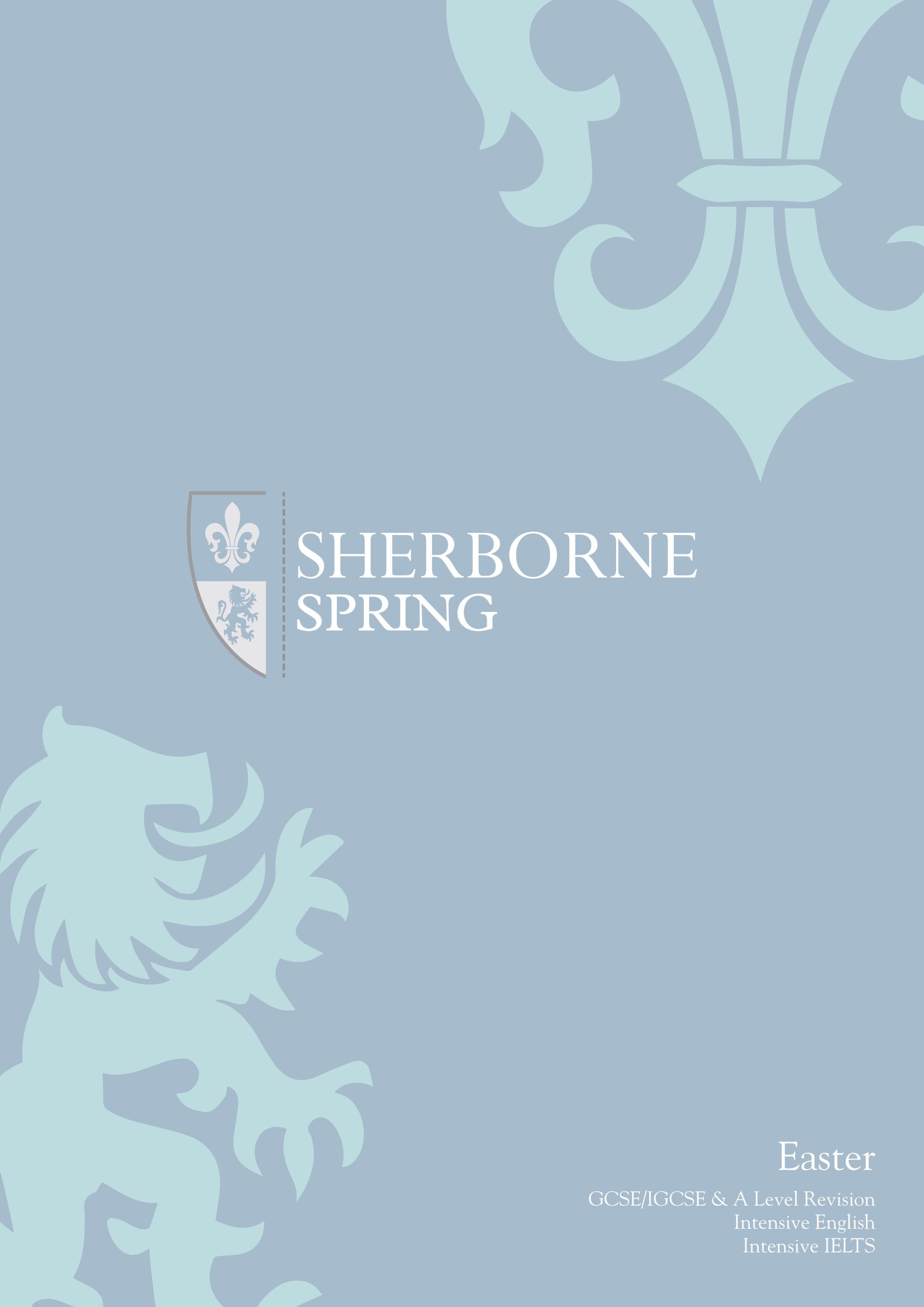 Sherborne International Spring Brochure by Shelleys the Printers Ltd ...