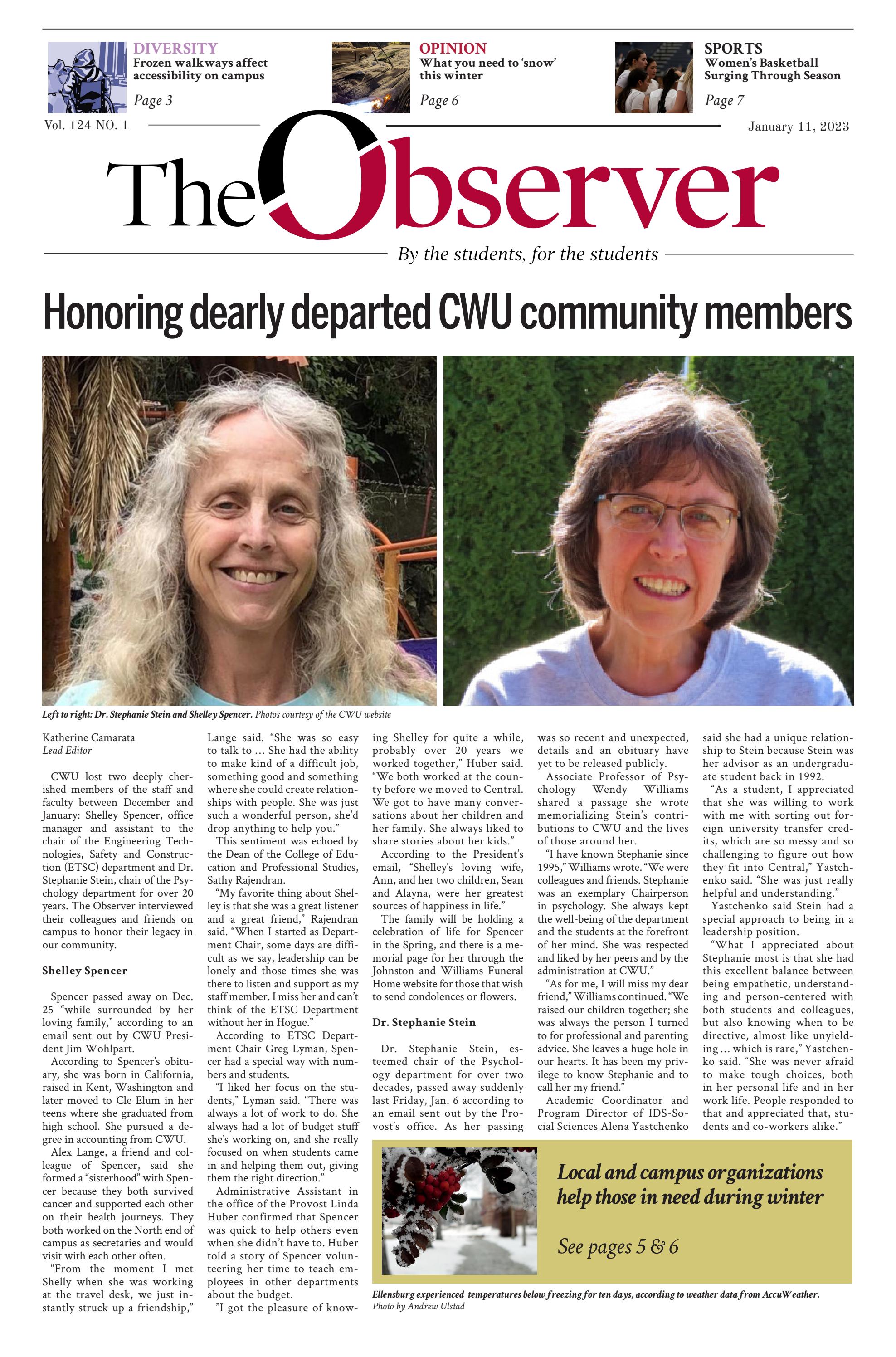 The Observer, Winter 2023 - Issue 1 by CWU Observer - Issuu