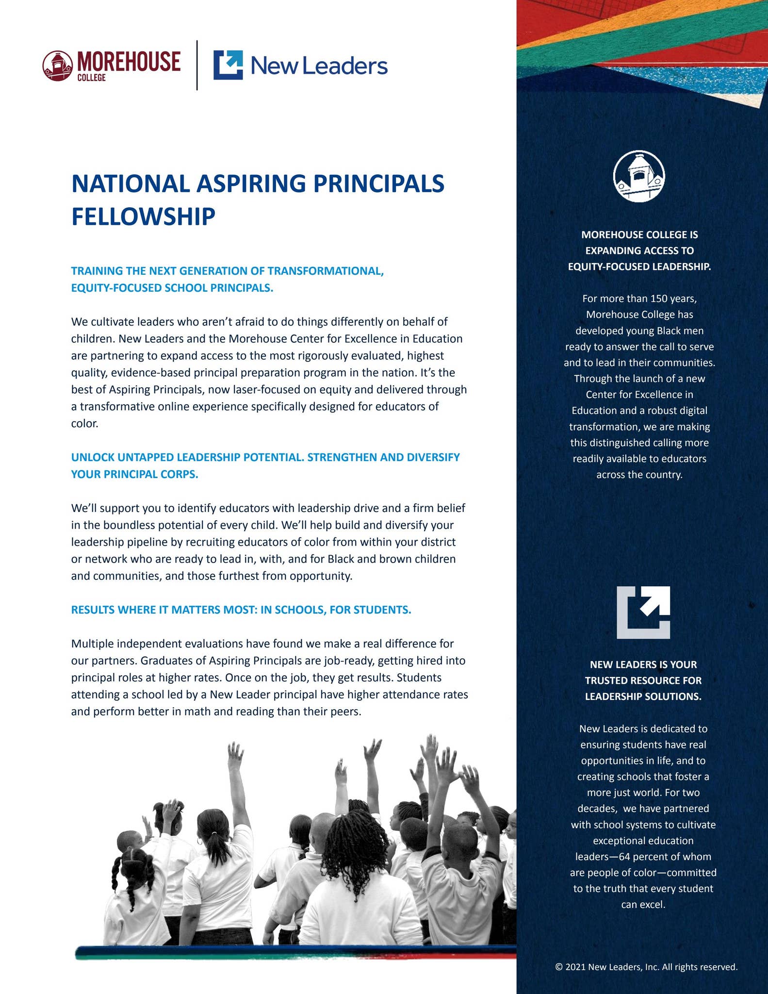 Morehouse College National Aspiring Principals Fellowship by Morehouse ...