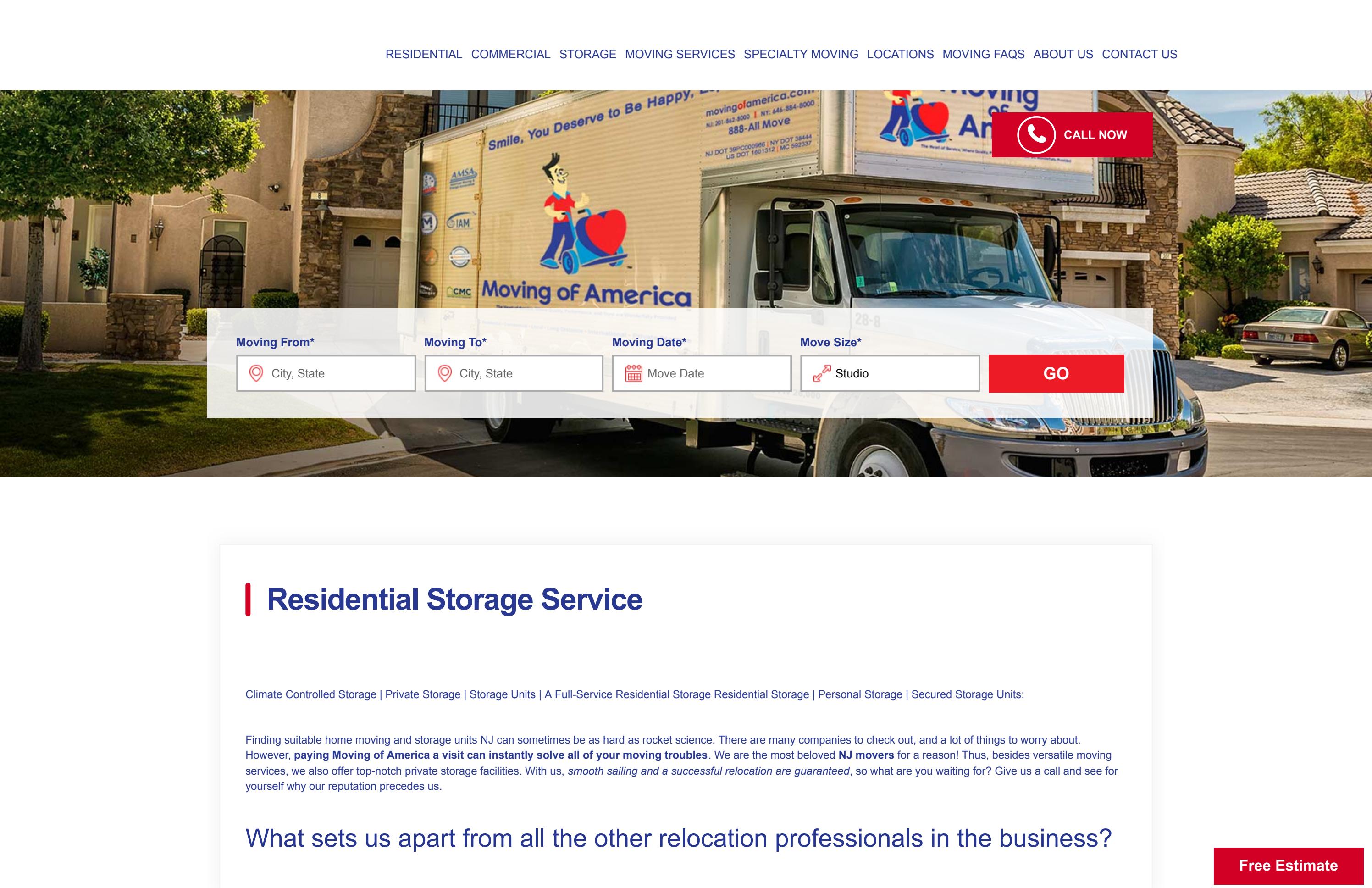 Residental Storage Service in New Jersey by Moving of America - Issuu