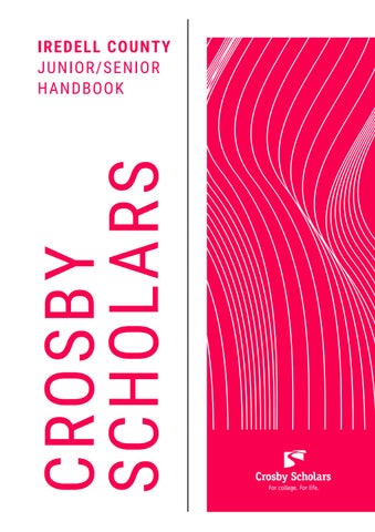 Jr/Sr Handbook Crosby Scholars Iredell County by CrosbyScholarsIredell ...