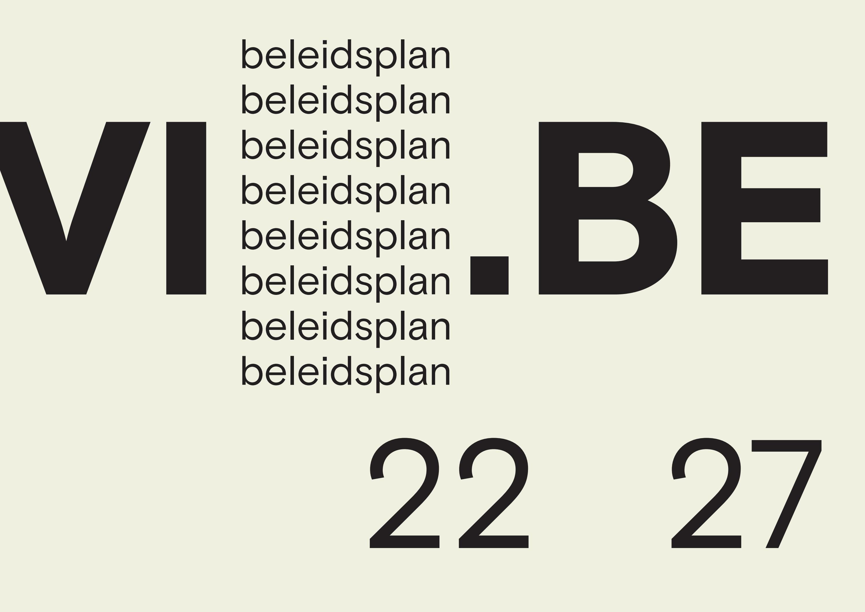 VI.BE Beleidsplan ’22-’27 by VI.BE - Issuu