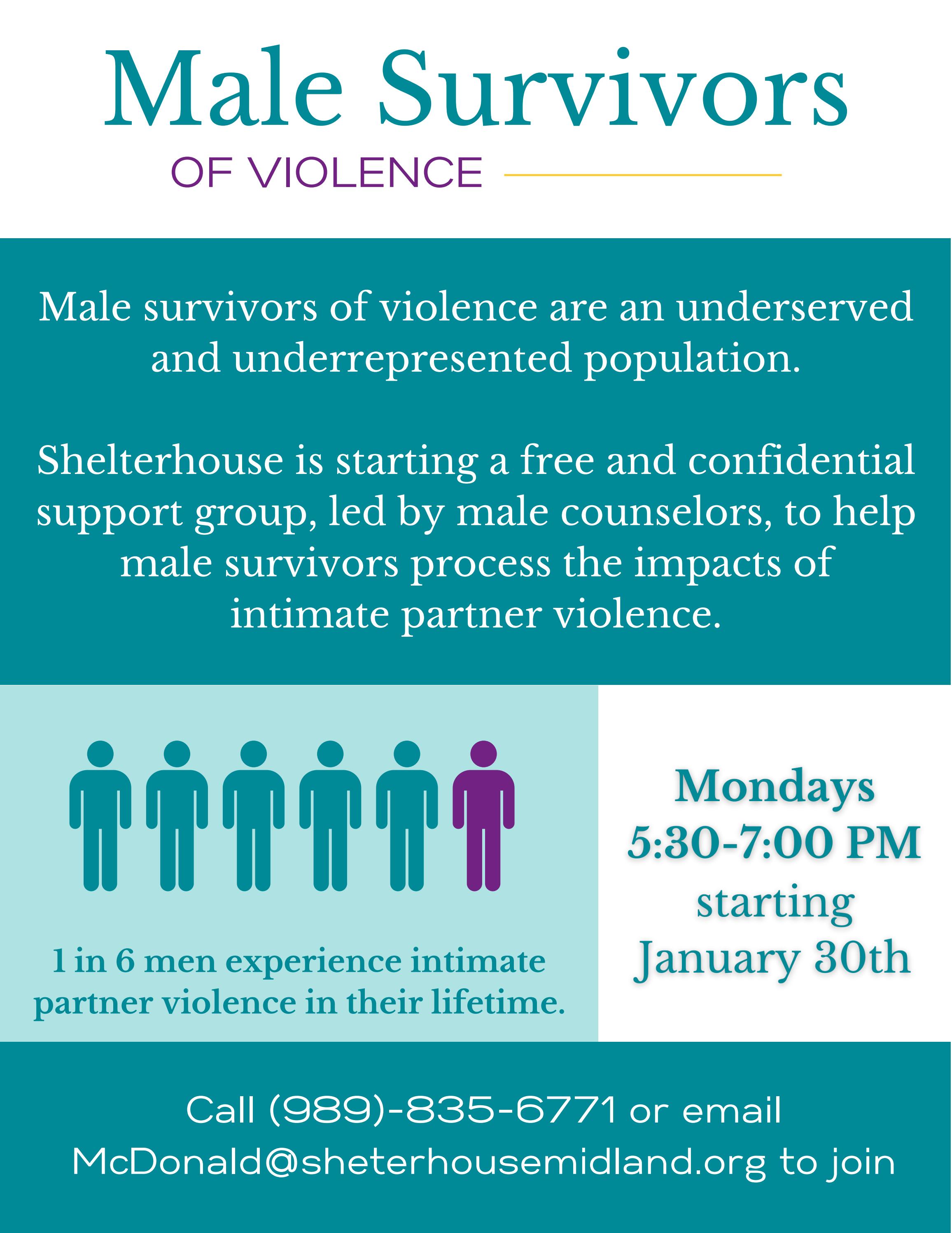 Male Survivors of Violence Support Group by ShelterhouseMidland - Issuu