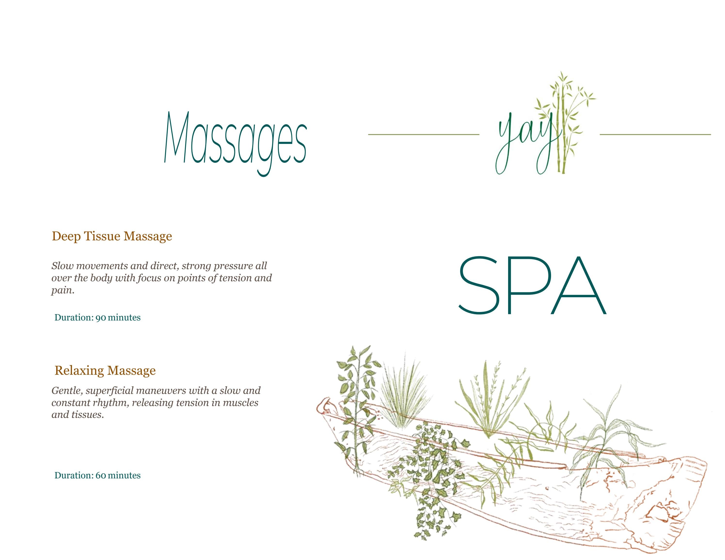 Spa Menu by YAY Sustainable - Issuu