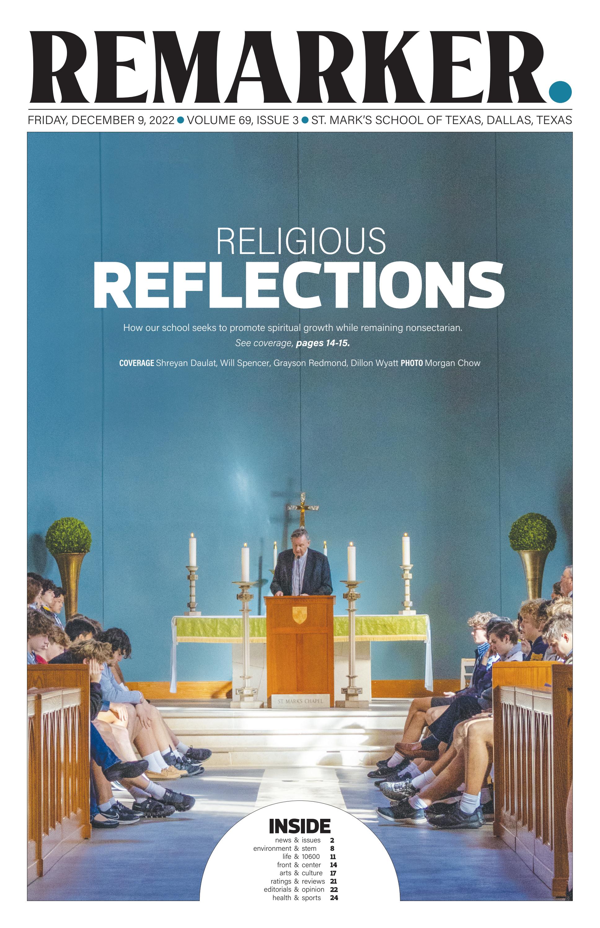 The ReMarker | Dec. 2022 Feature by St. Mark's School of Texas - Issuu