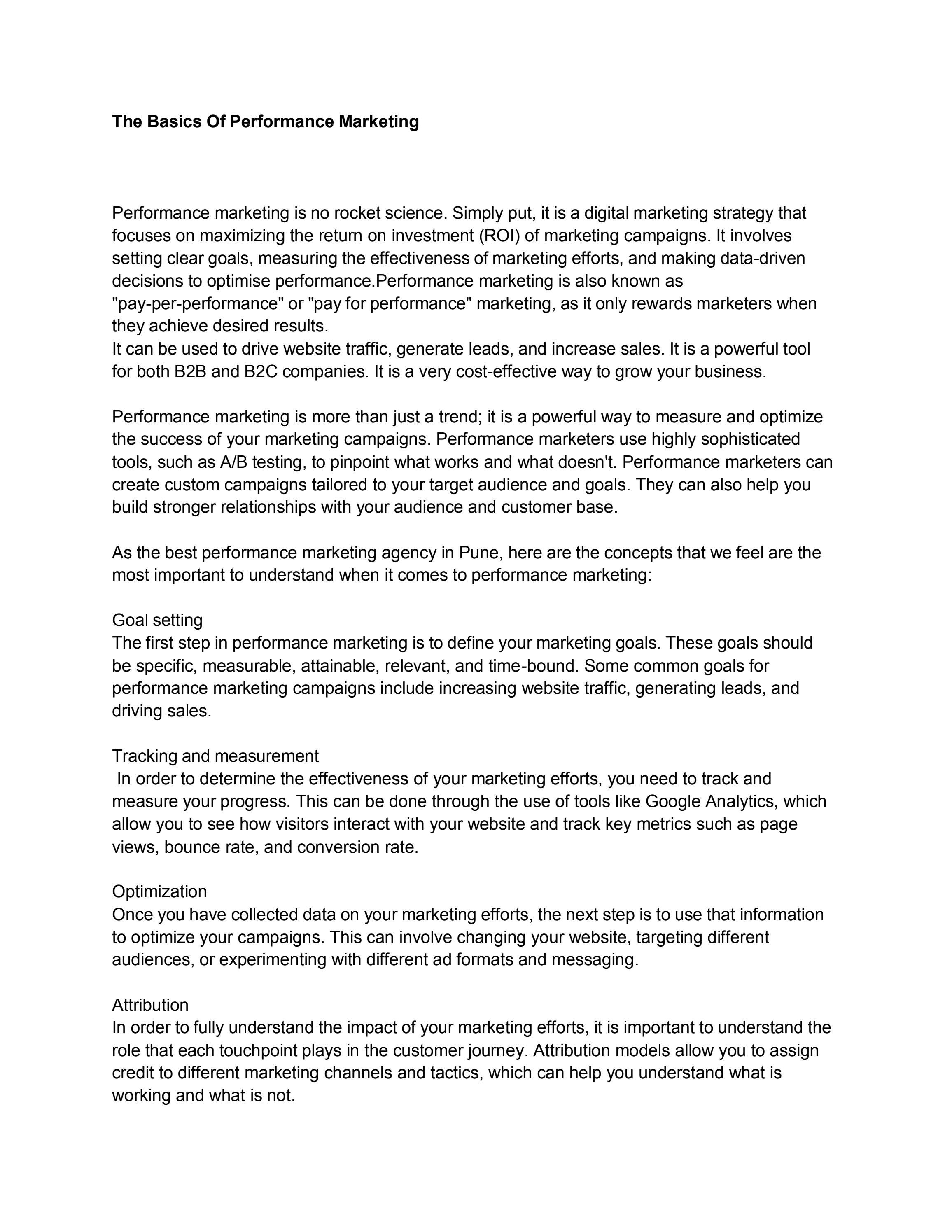 performance marketing agency Pune by Xebec India - Issuu