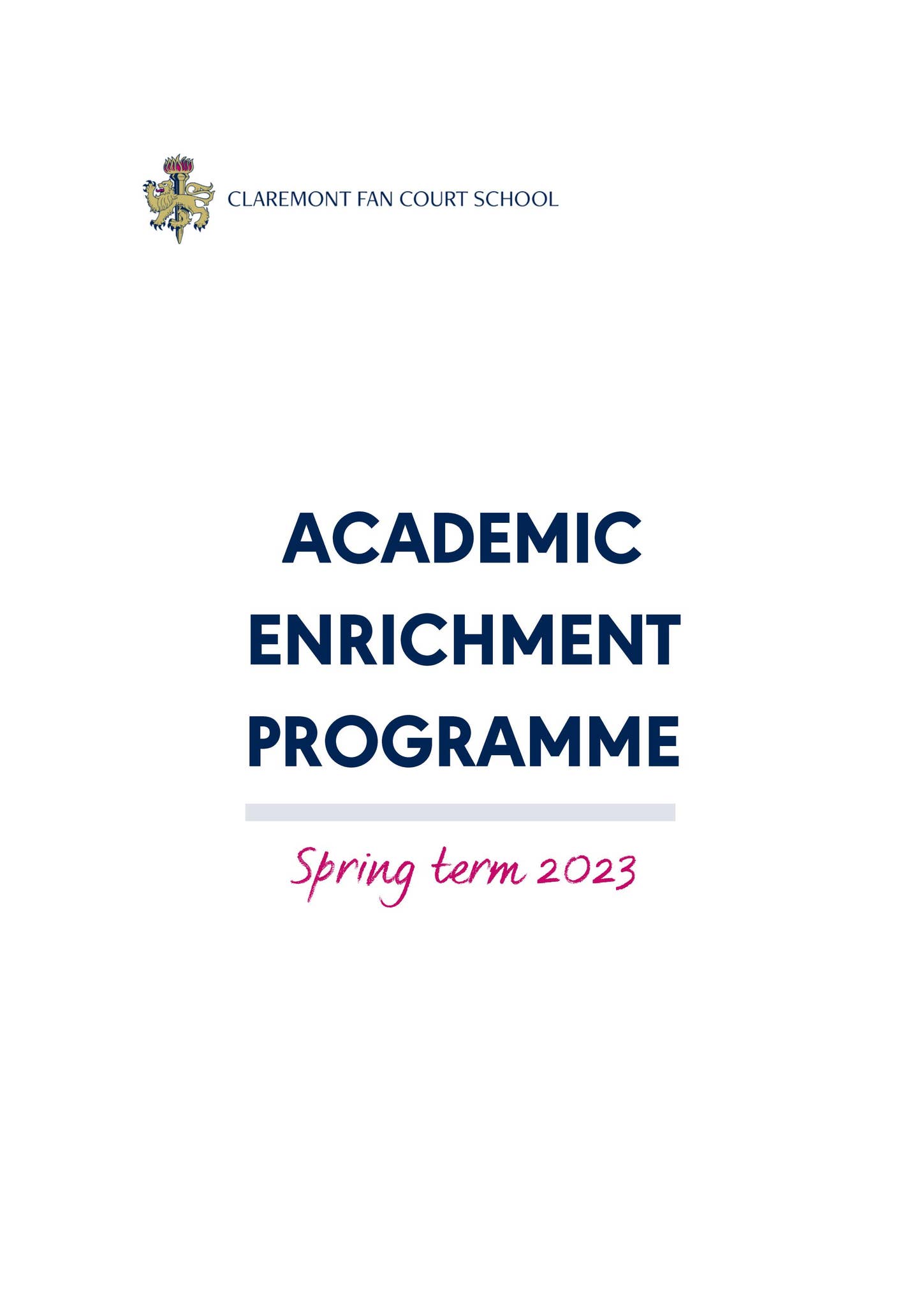 Academic enrichment booklet spring term 2023 by claremontfancourt - Issuu
