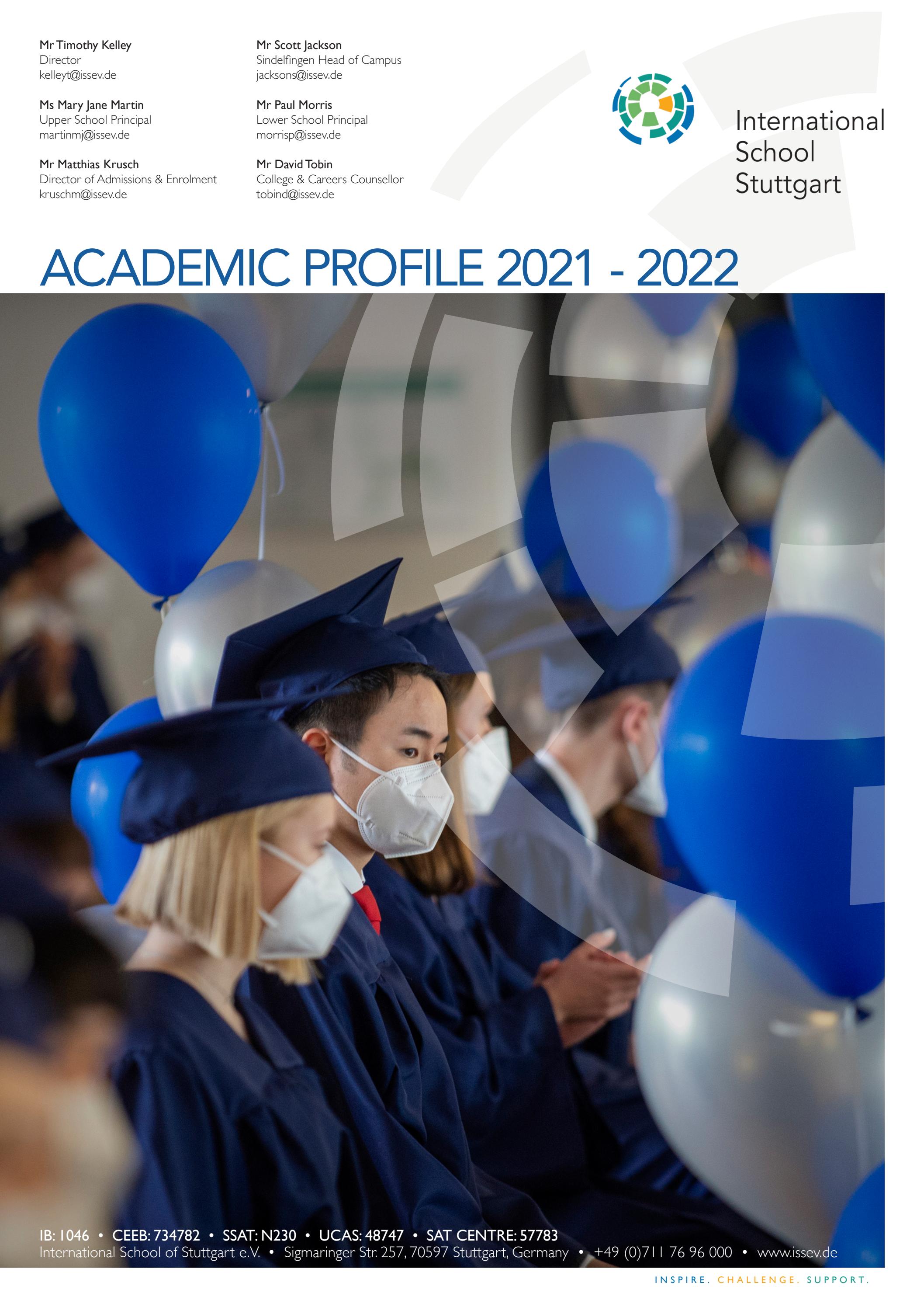 ISS Academic Profile 2021-2022 by International School of Stuttgart e.V ...