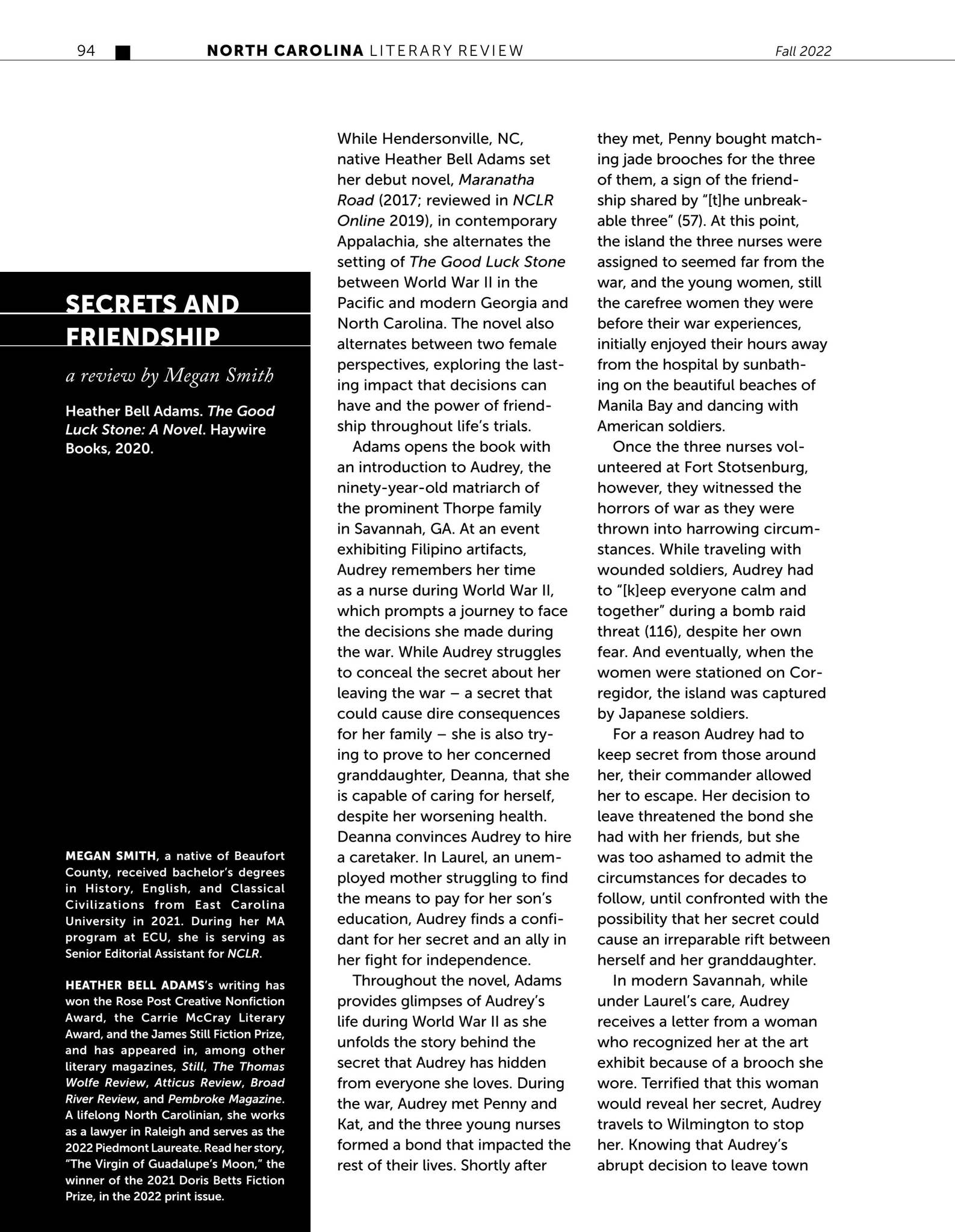 North Carolina Literary Review Online Fall 2022 by East Carolina ...