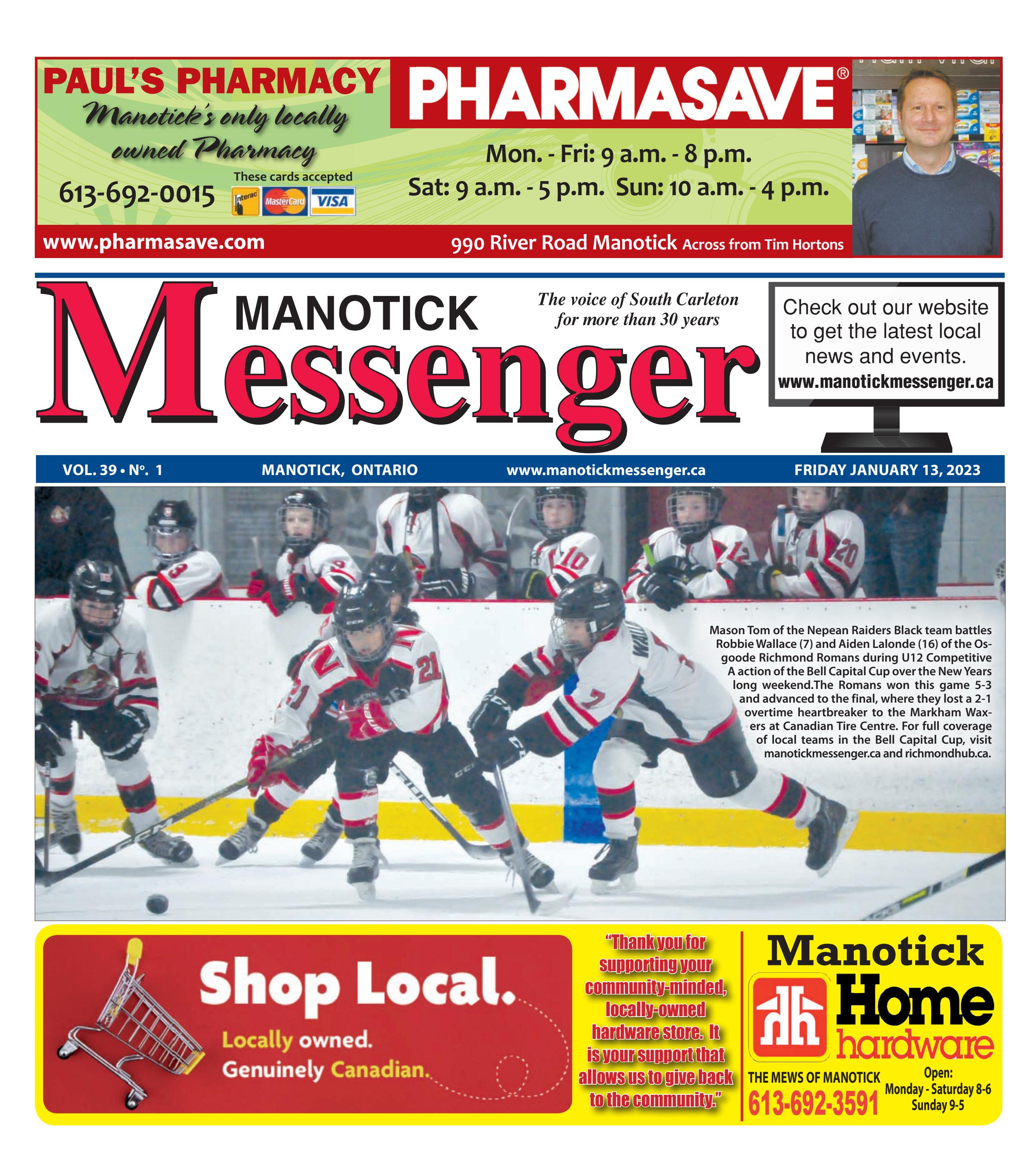 Manotick Messenger January 13, 2023 by J Morris - Issuu