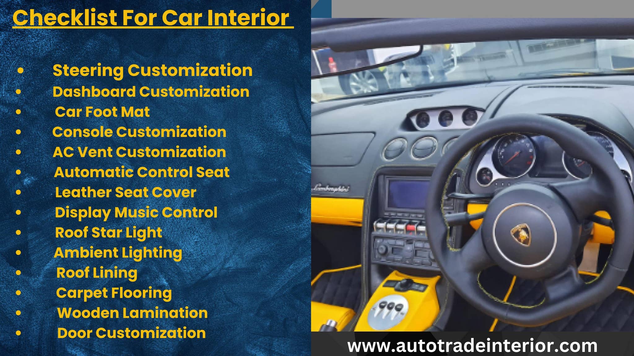 Car Interior Modification |comfort & customized look| Auto Trade by ...