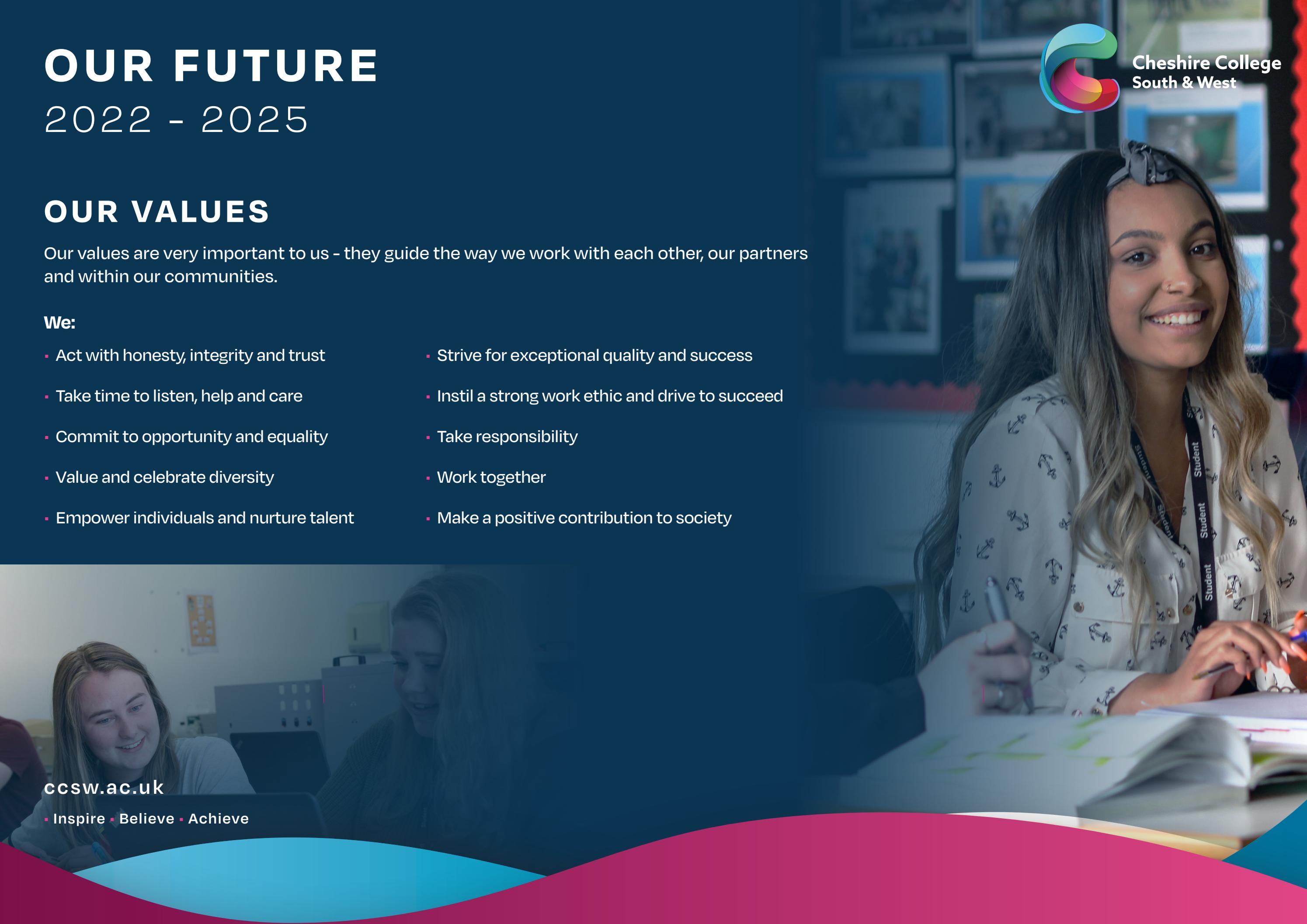Our Future 2022 - 2025 by Cheshire College - South & West - Issuu