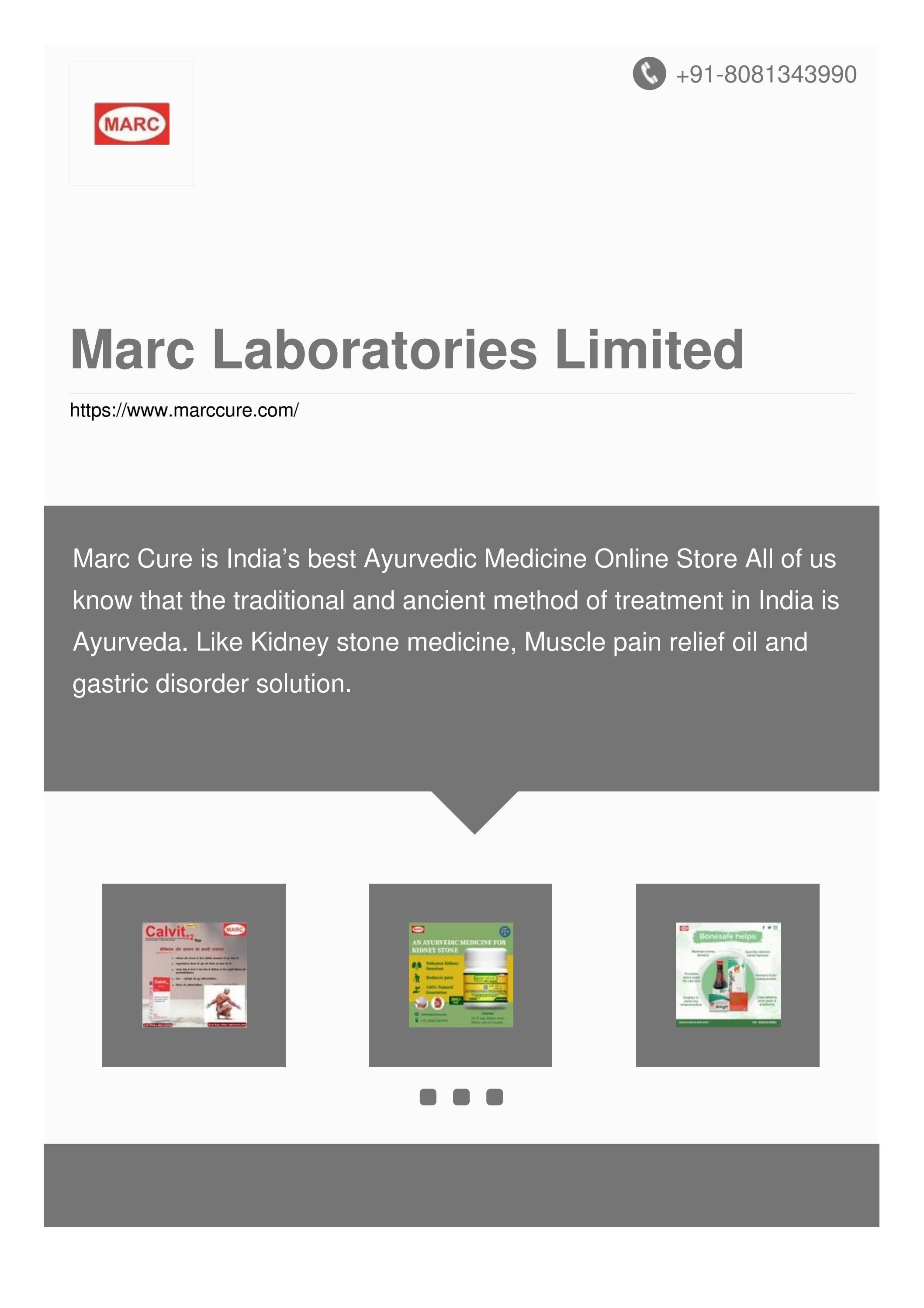 Marc laboratories ltd | Products and Services by Marc Cure - Issuu