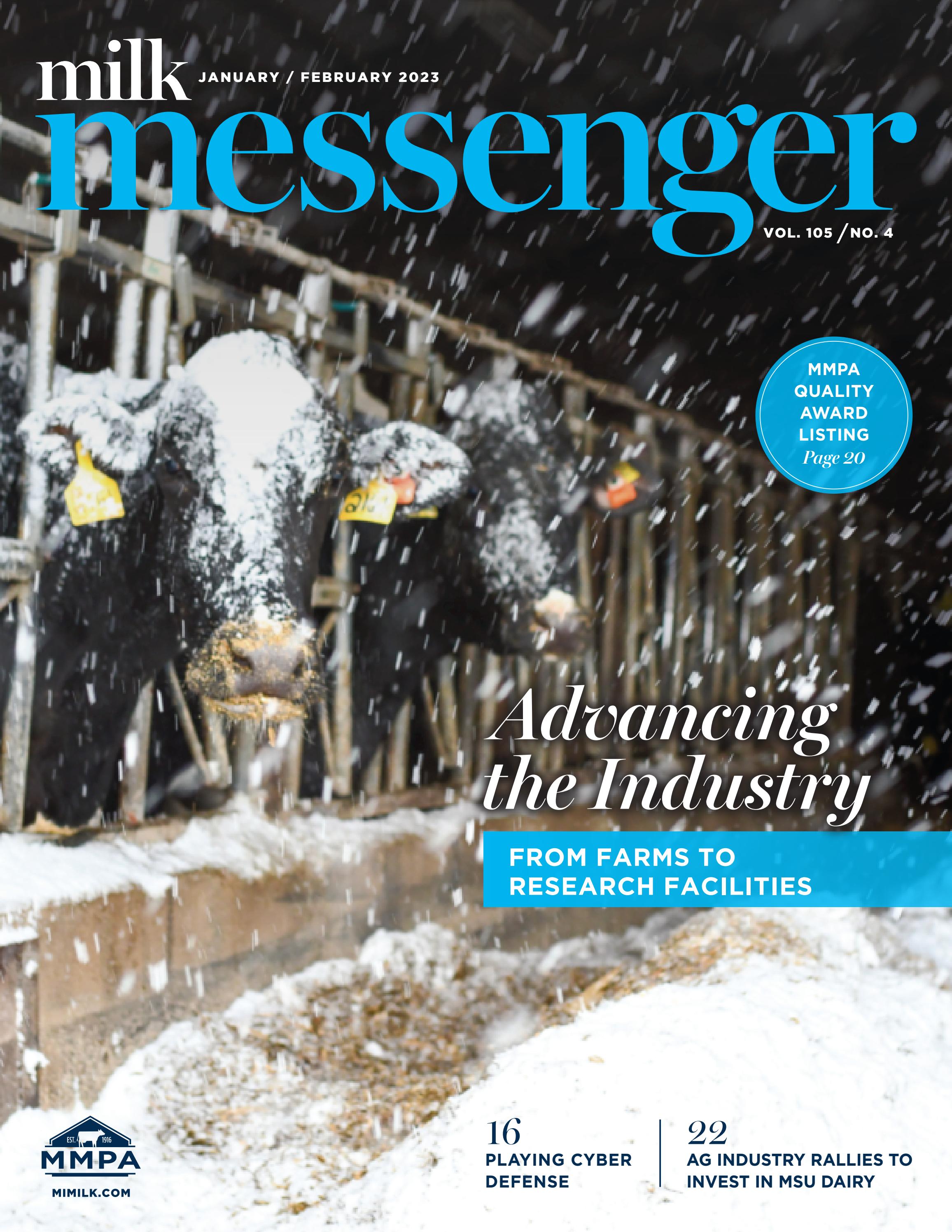 Milk Messenger: January/February 2023 by Michigan Milk Producers ...