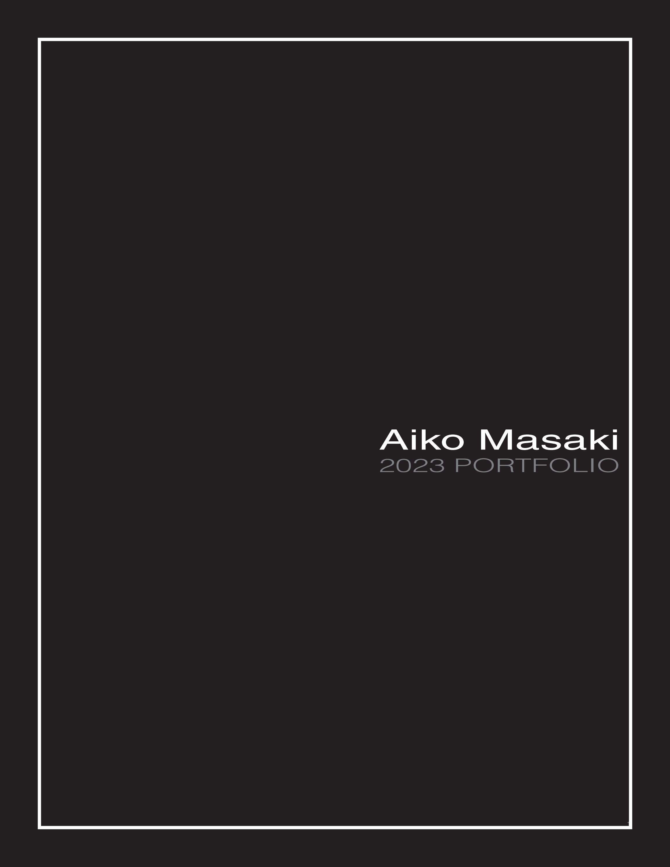 Aiko Masaki Portfolio 2023 by aikomasakiarch - Issuu