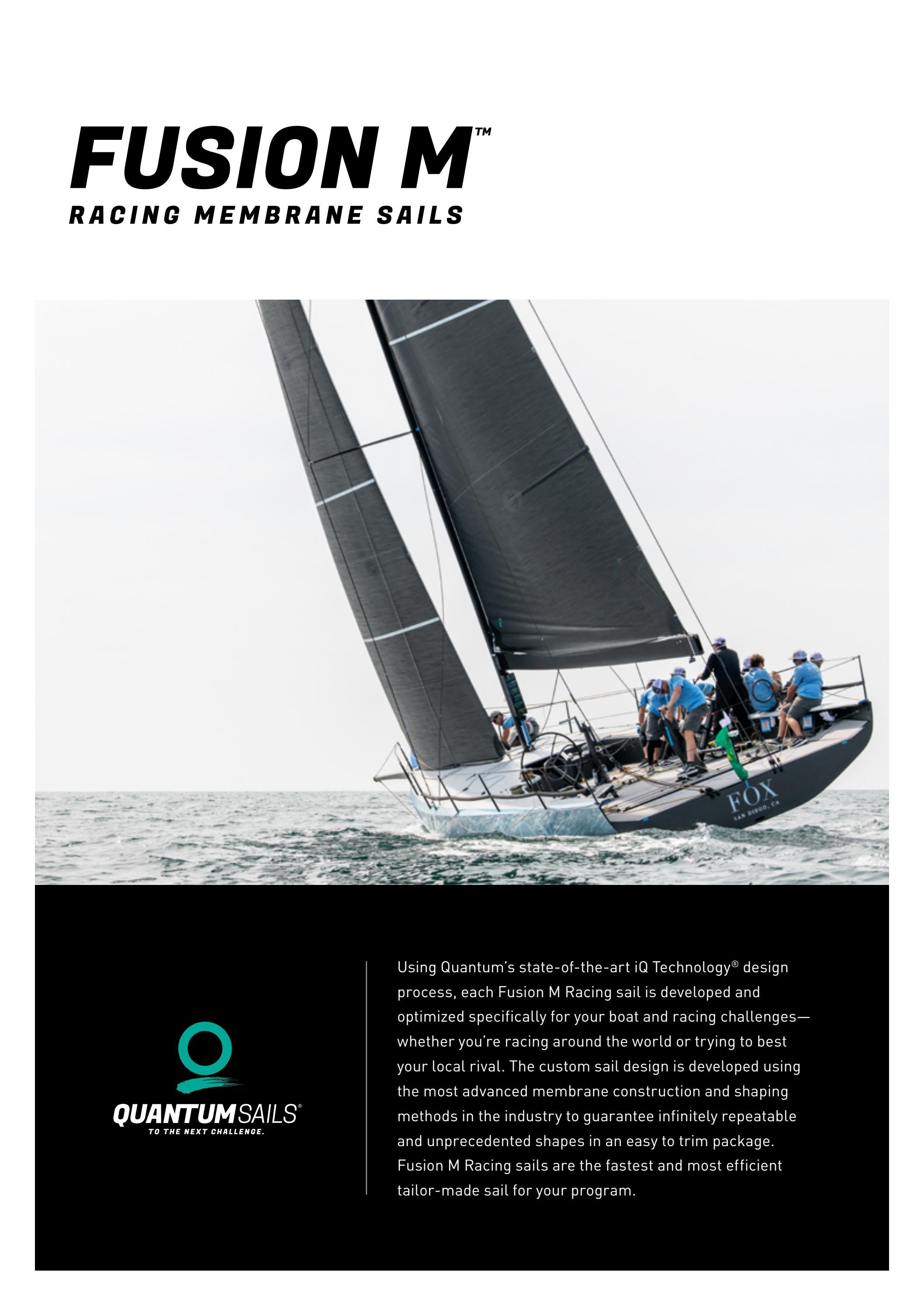 Quantum Fusion M Racing Membrane Sails by Quantum Sails - Issuu