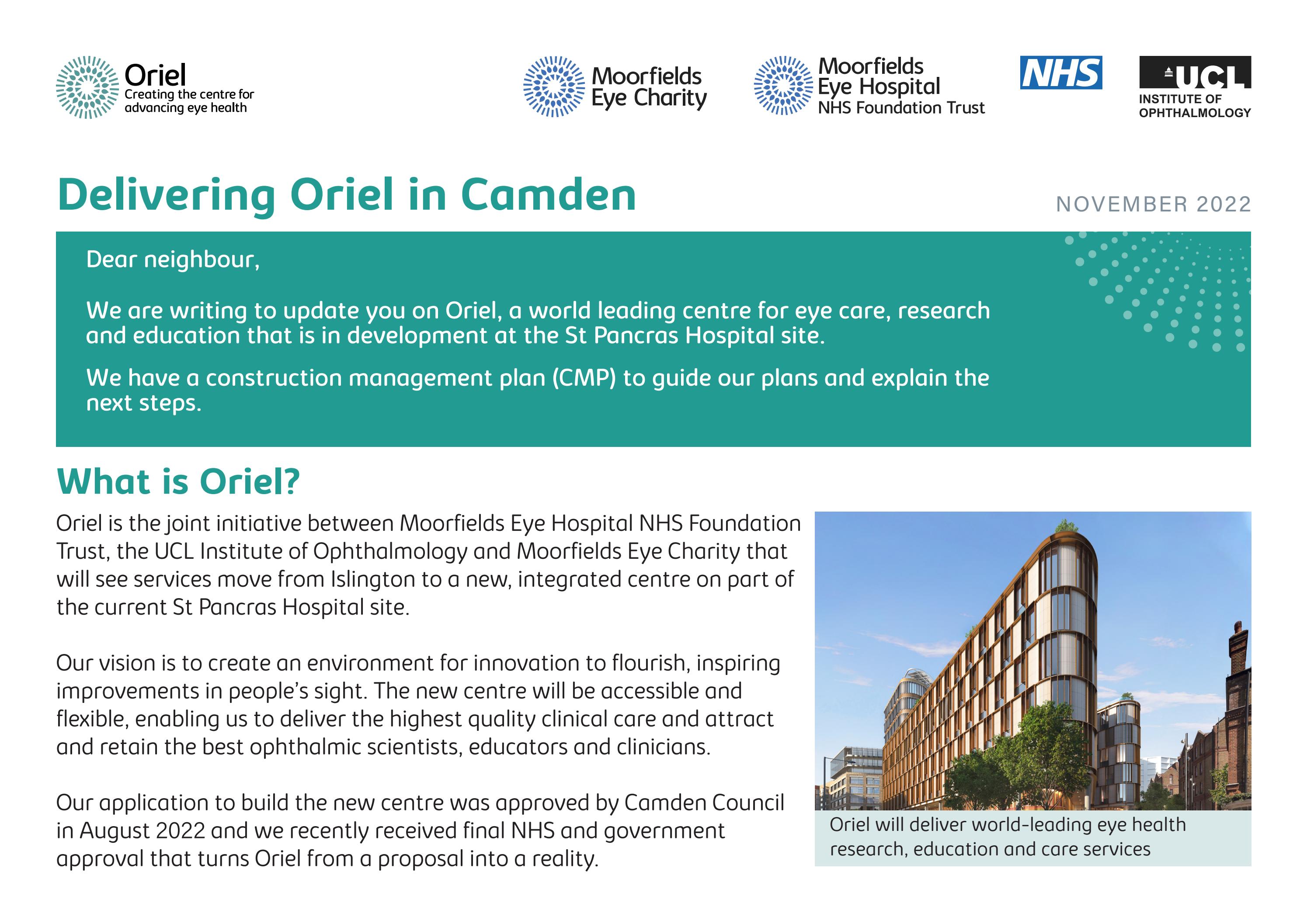 Delivering Oriel in Camden NOVEMBER 2022 by Concilio - Issuu