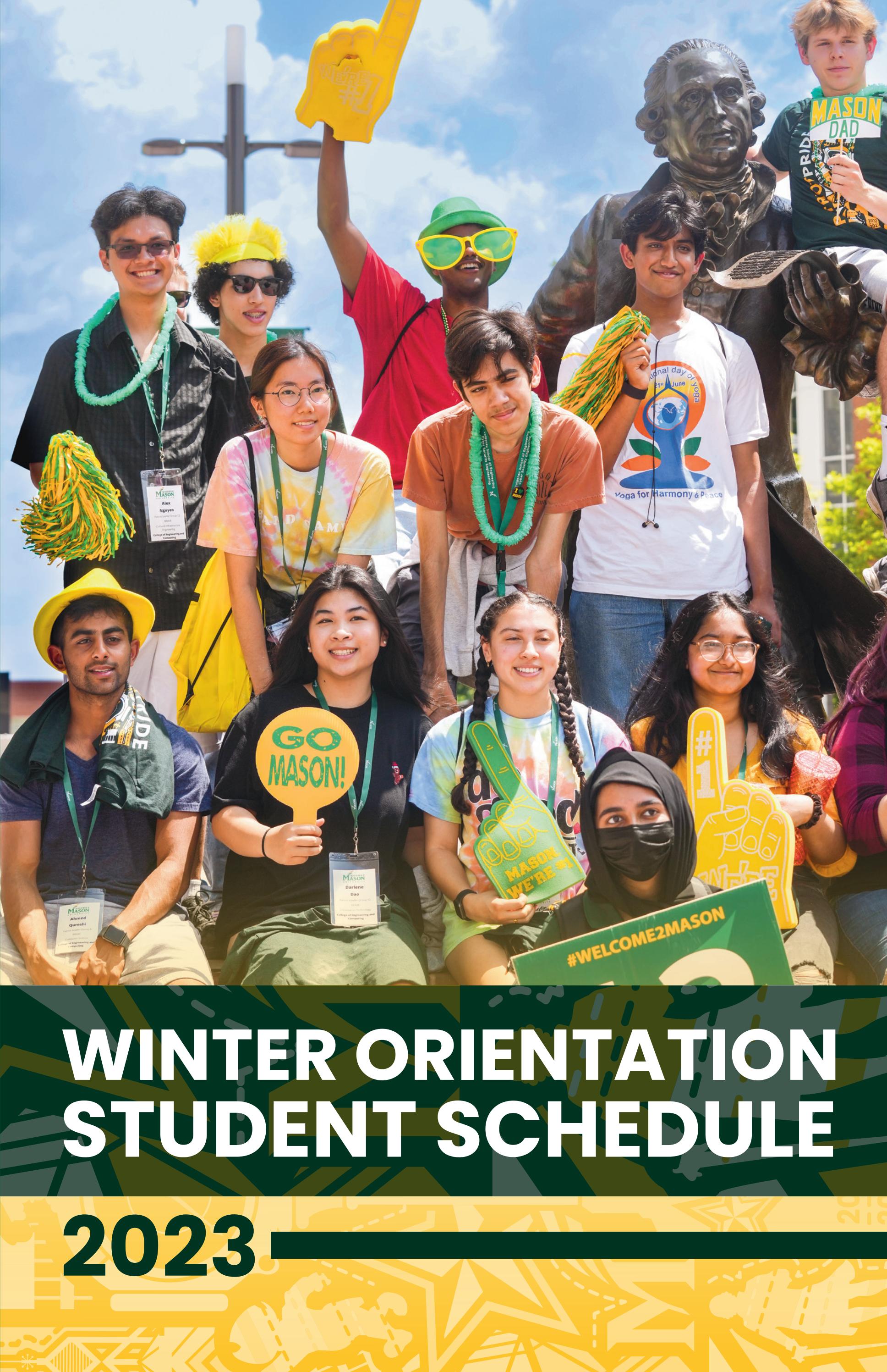 Winter Orientation 2022-2023 Student Schedule by GMU-NSFP - Issuu