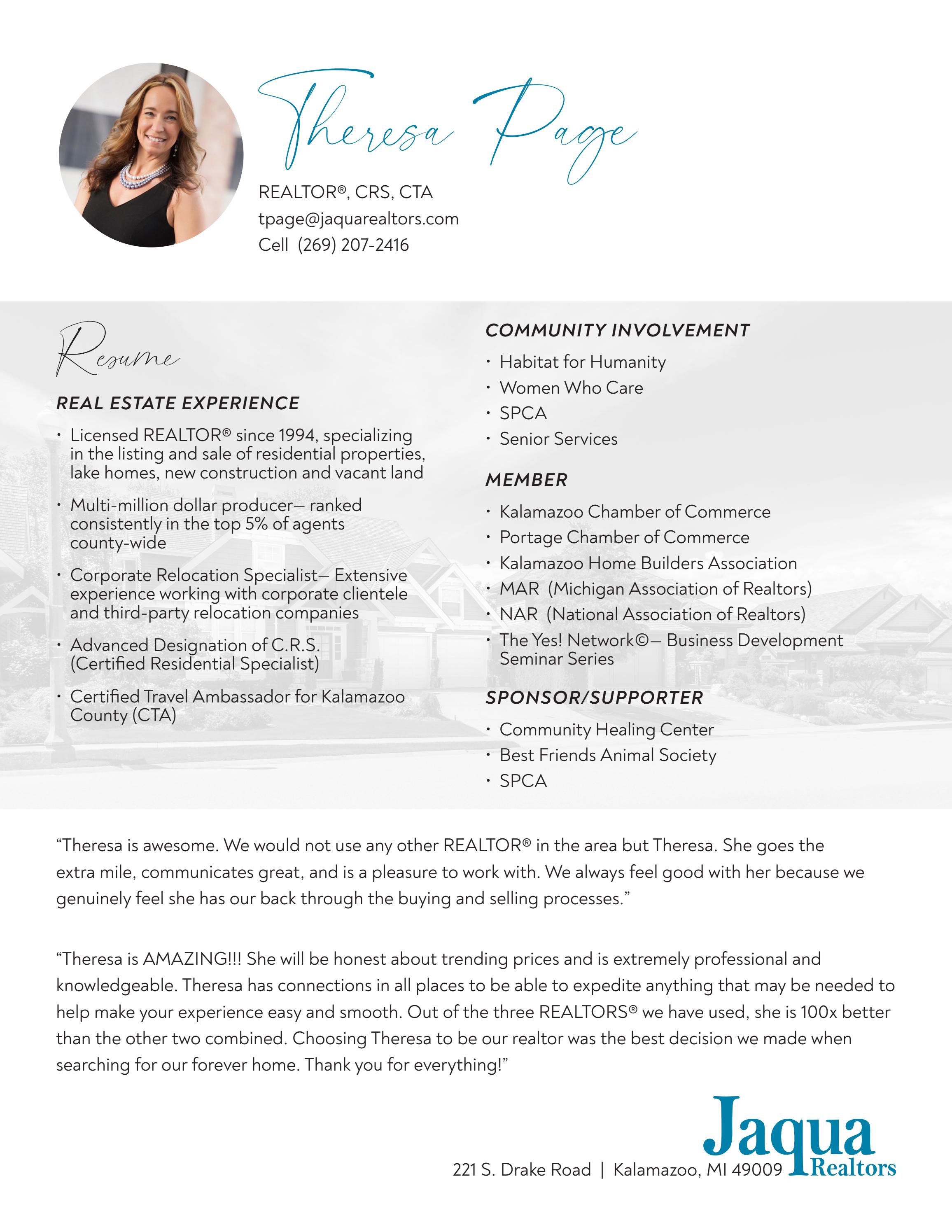 Personal Resume by Jaqua Realtors - Issuu