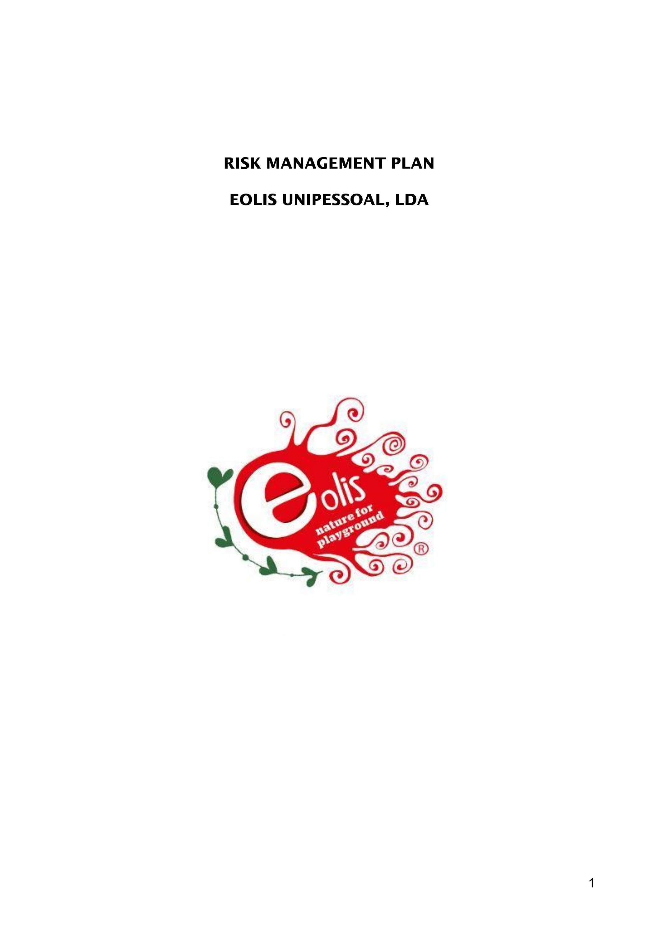 Risk Management Plan Eolis by EOLIS_natureFORplayground - Issuu