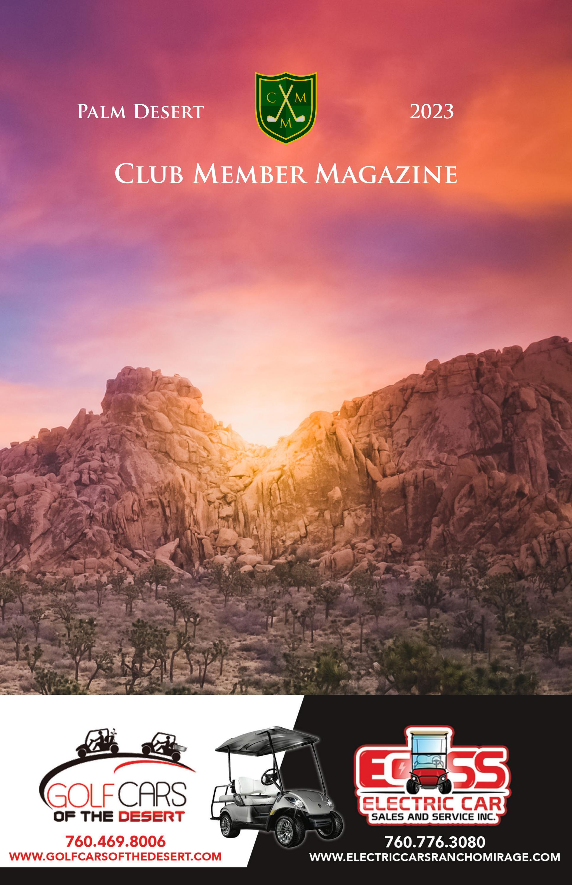 Palm Desert - Club Member Magazine by clubmembermagazine - Issuu