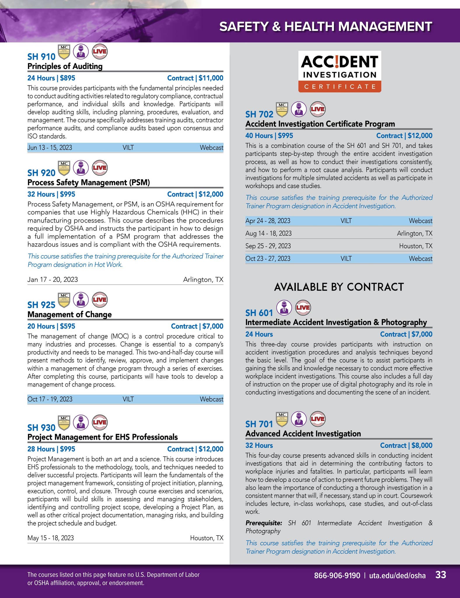 2023 UT Arlington - OSHA Ed Centerr Safety and Health Course Catalog by ...