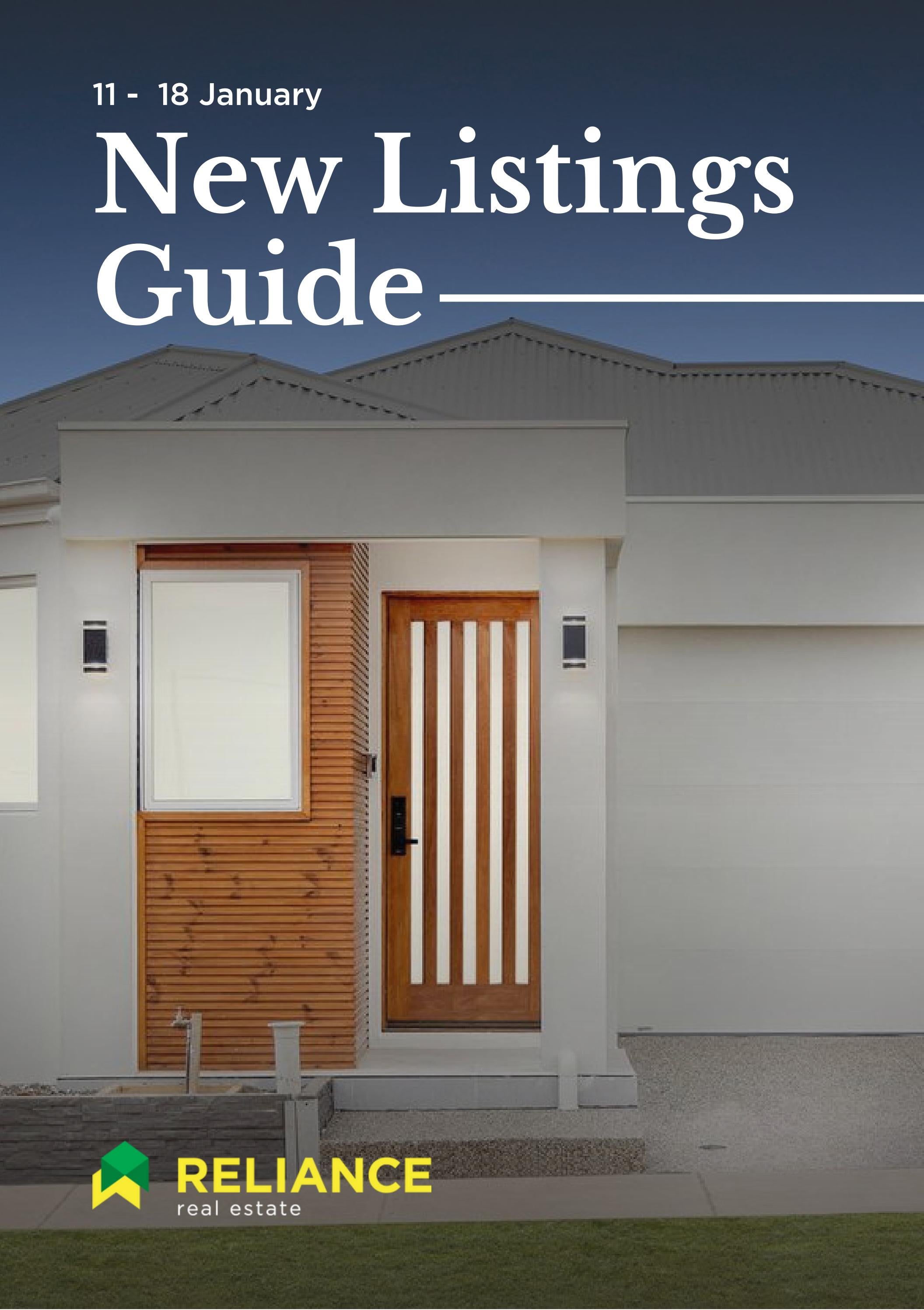 New Listings Guide 11th - 18th January by Reliance Real Estate - Issuu