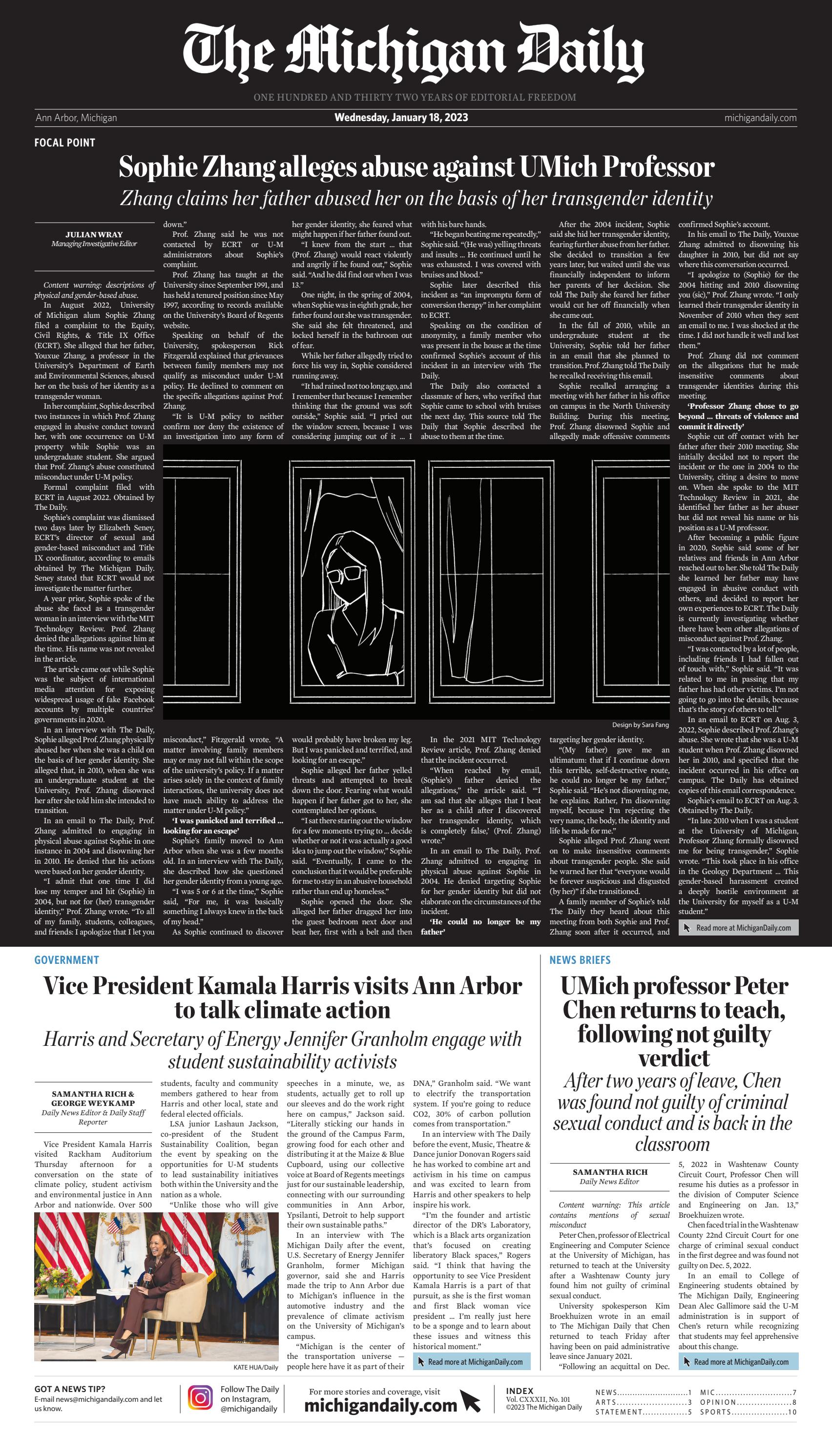 2023-01-18 by The Michigan Daily - Issuu