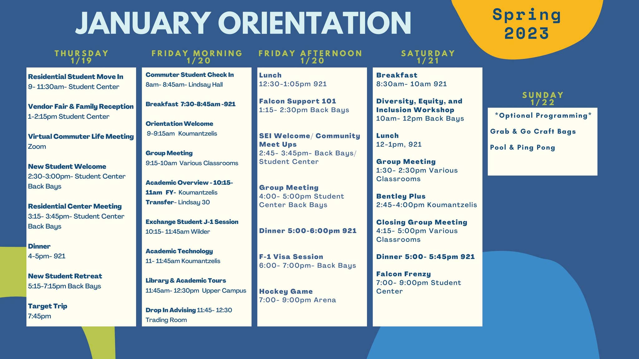 January Orientation- Spring 2023 by Bentley University New Student Programs & Orientation - Issuu