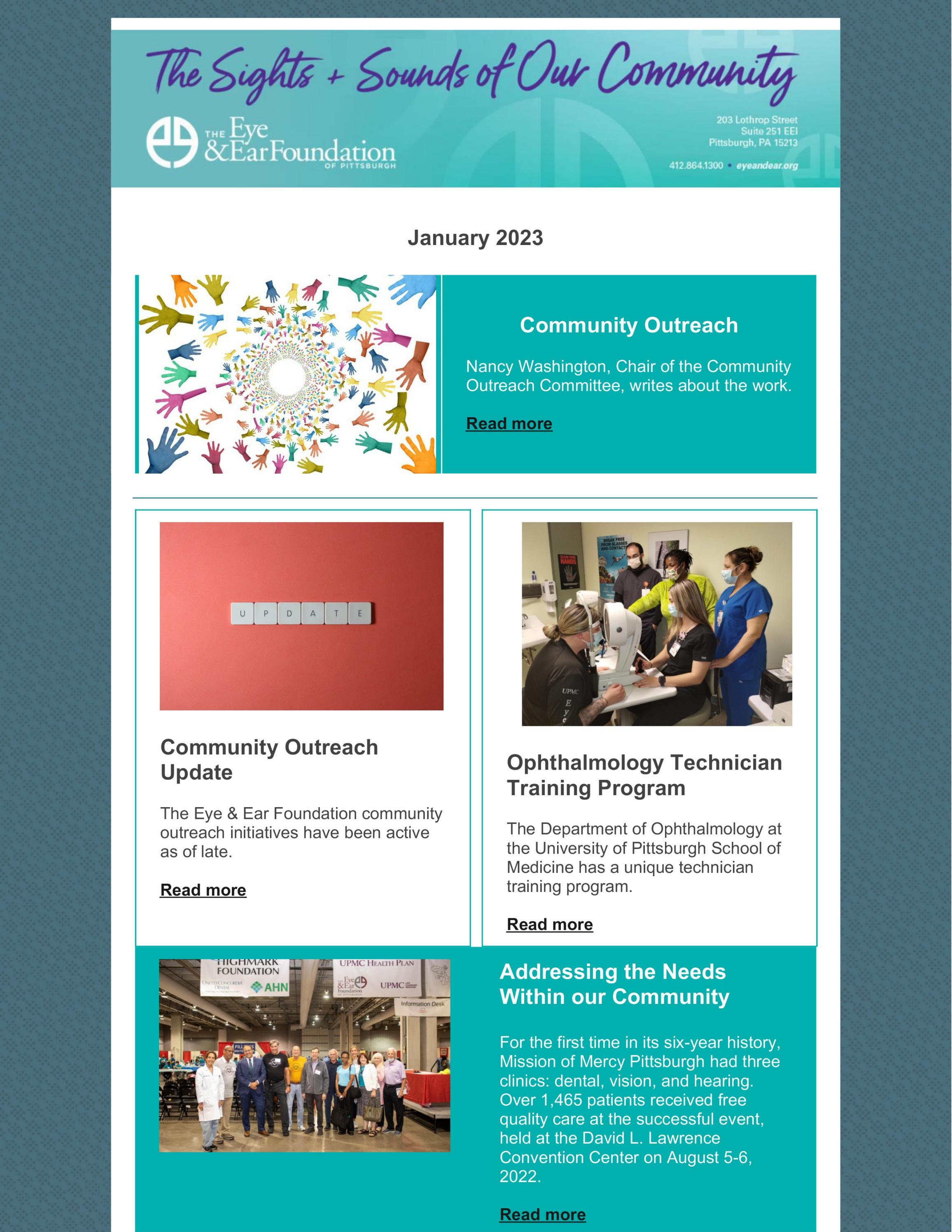 The Sights + Sounds of Our Community, January 2023 by Eye & Ear Foundation of Pittsburgh - Issuu